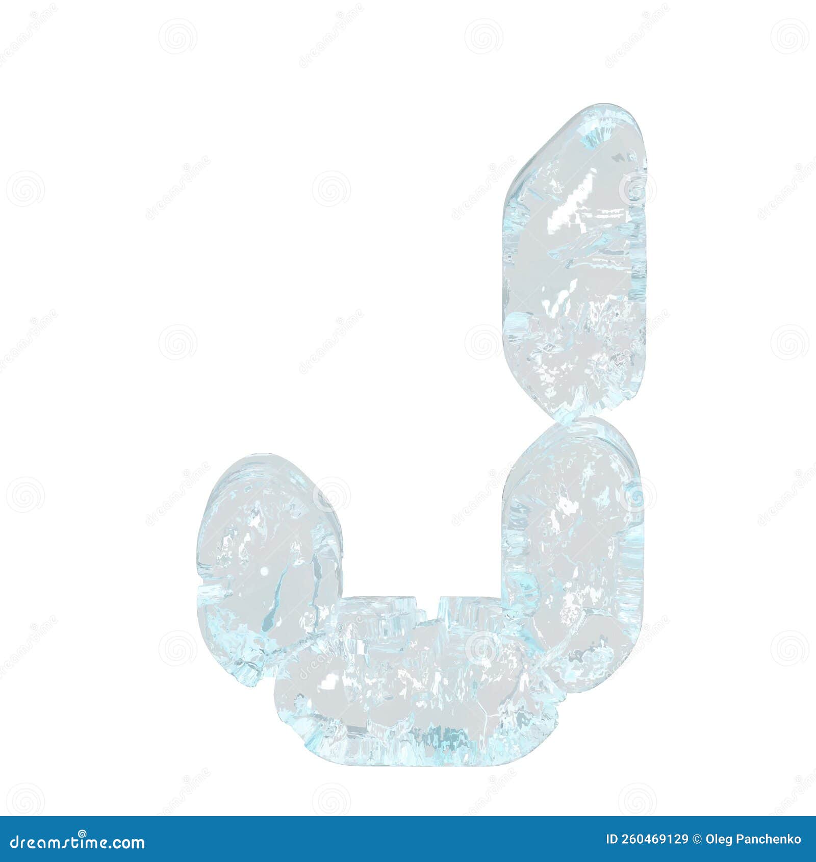 Digital Symbol Made of Ice. Letter J Stock Vector - Illustration of ...