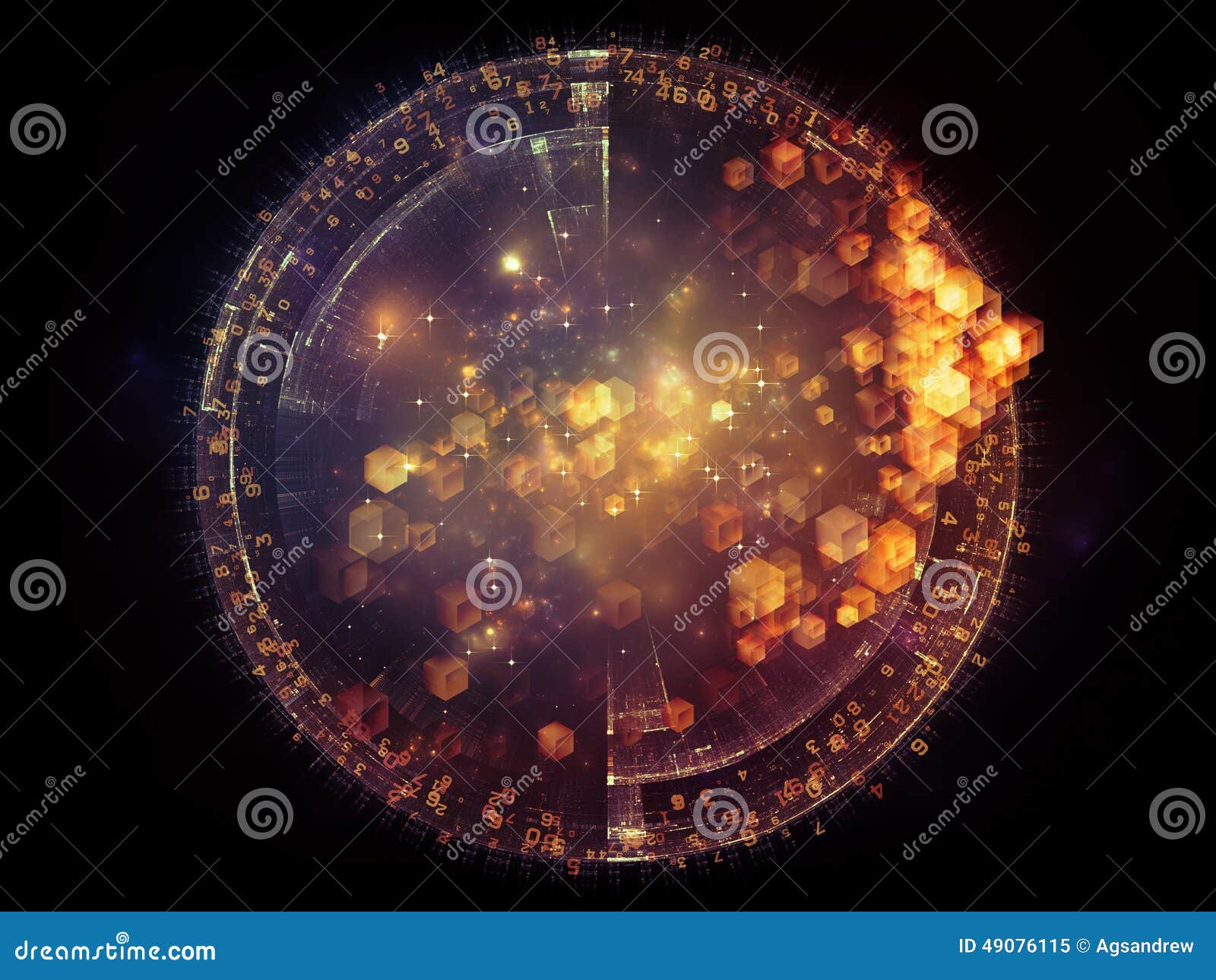 Digital Symmetry stock illustration. Illustration of computation - 49076115