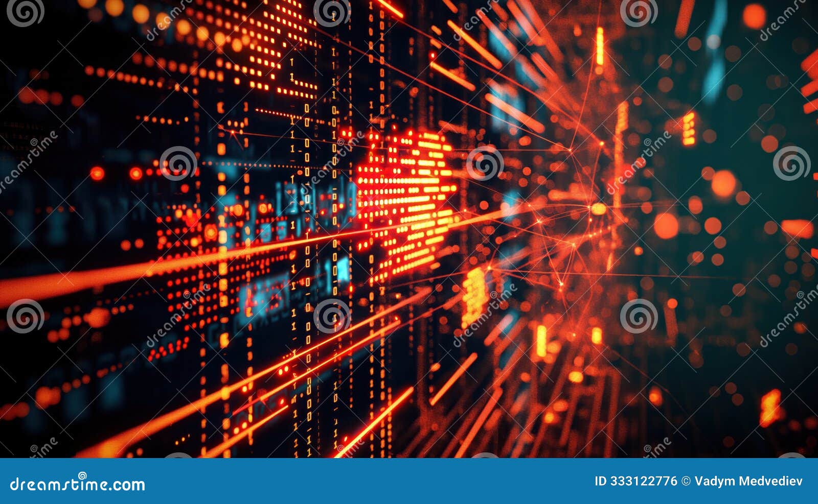 Digital System Crash with Abstract Background Concept of Cyber Attack ...