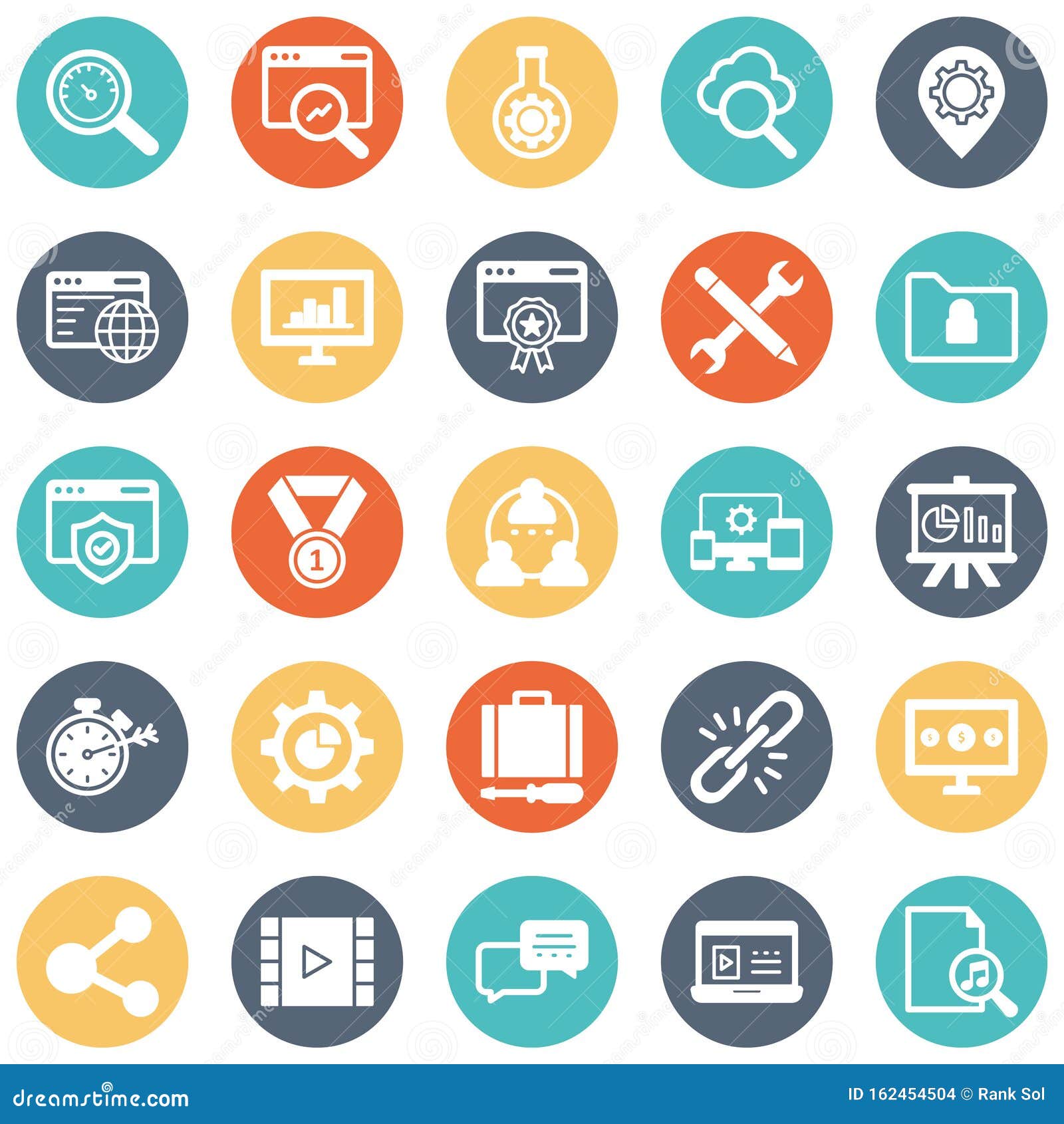 Digital System Vector Icons Set Every Single Icon Can Easily Modify or ...
