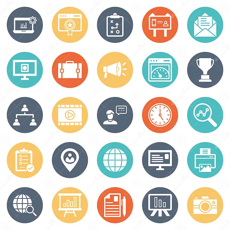 Digital System Vector Icons Set Every Single Icon Can Easily Modify or Edit Stock Vector ...