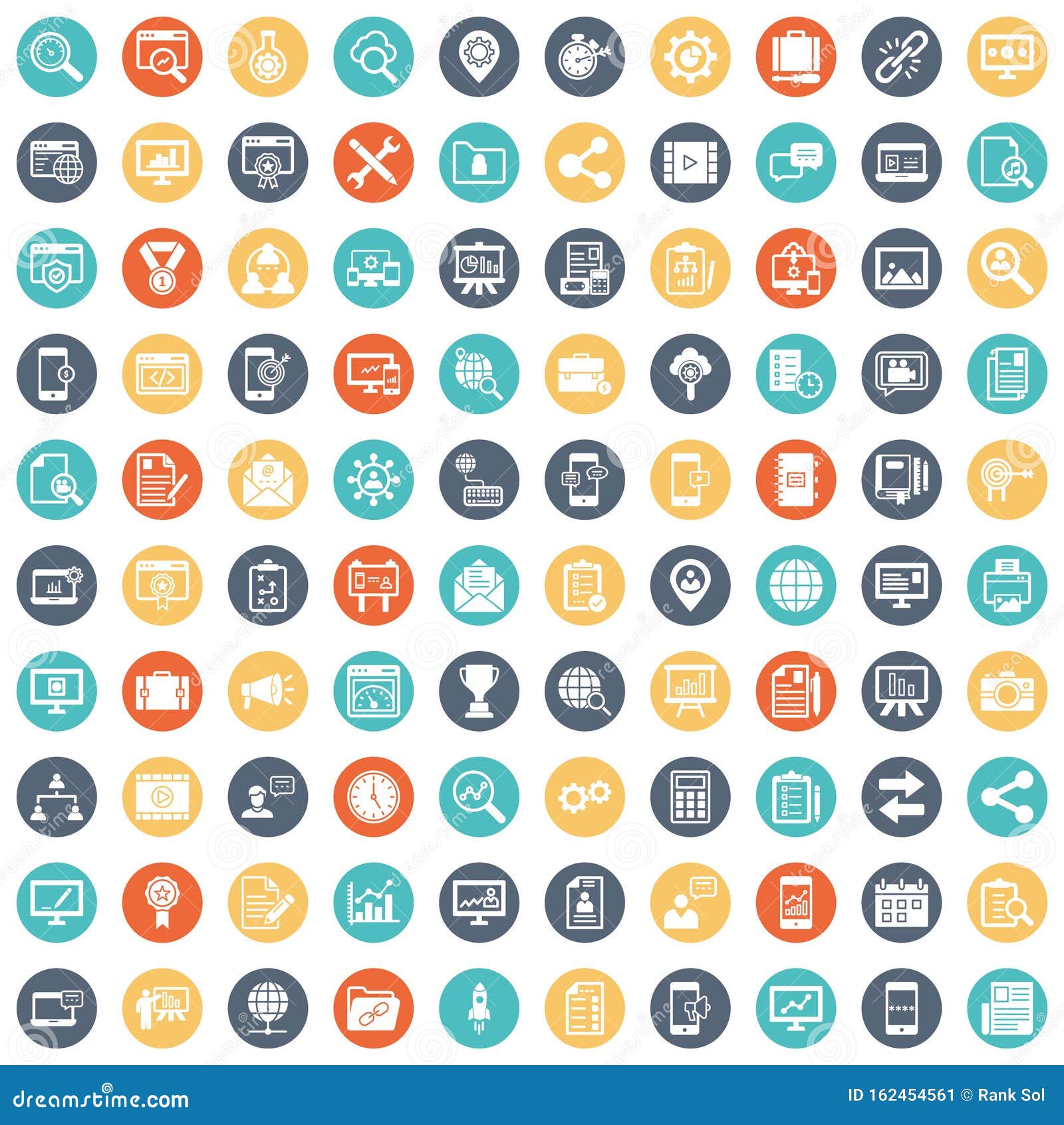Digital System Vector Icons Set Every Single Icon Can Easily Modify or Edit Stock Illustration ...
