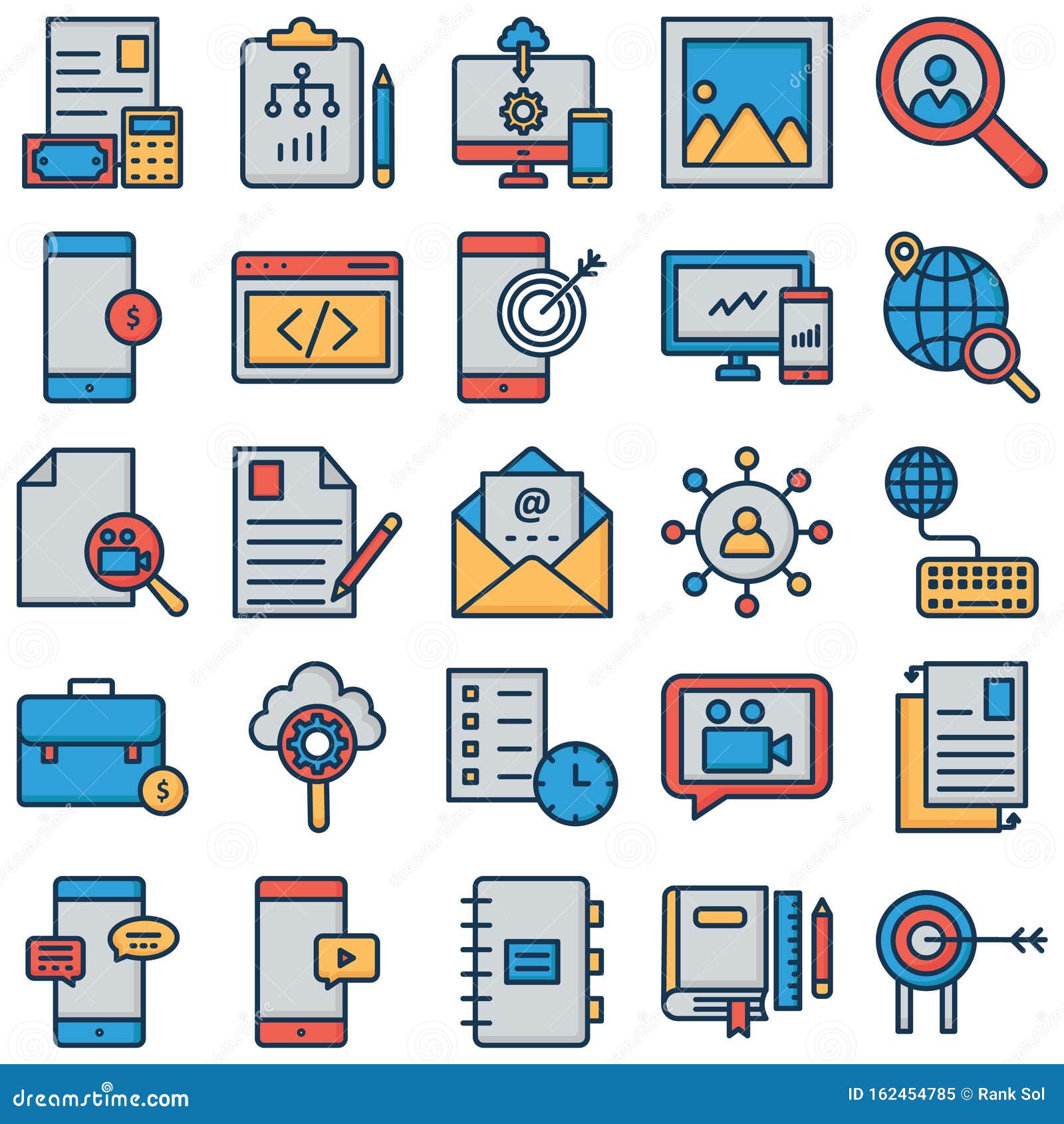 Digital System Vector Icons Set Every Single Icon Can Easily Modify or ...