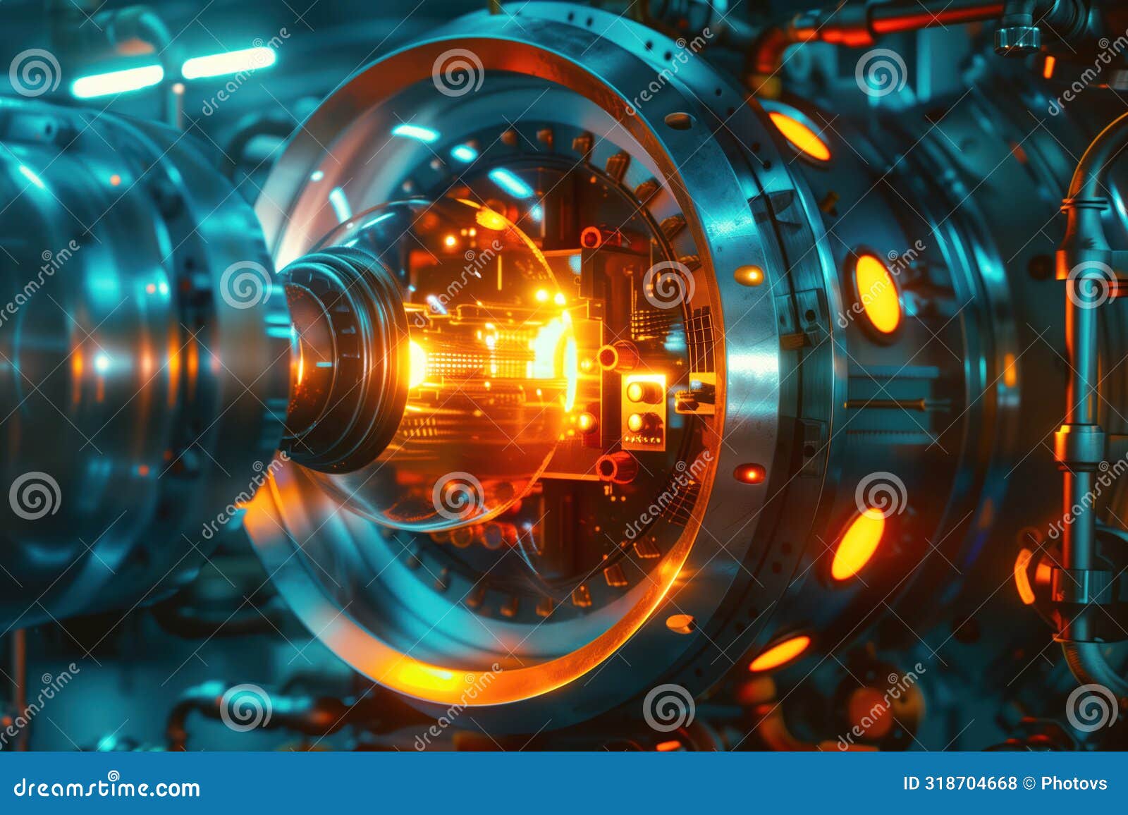 Digital Systems that Control Power Generation are Connected To Glowing ...