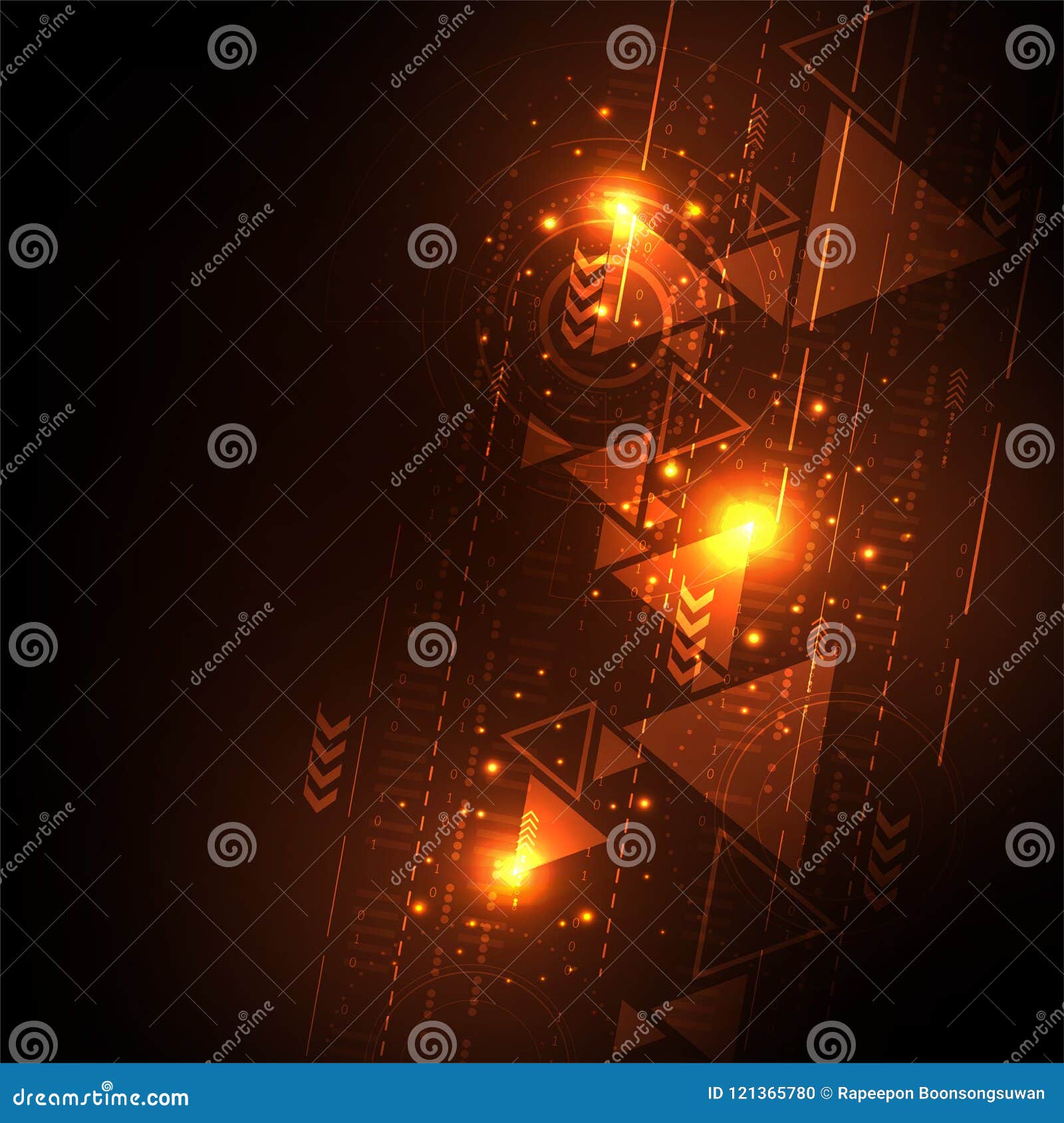 Digital Systems that are Exchanging Information. Stock Vector ...