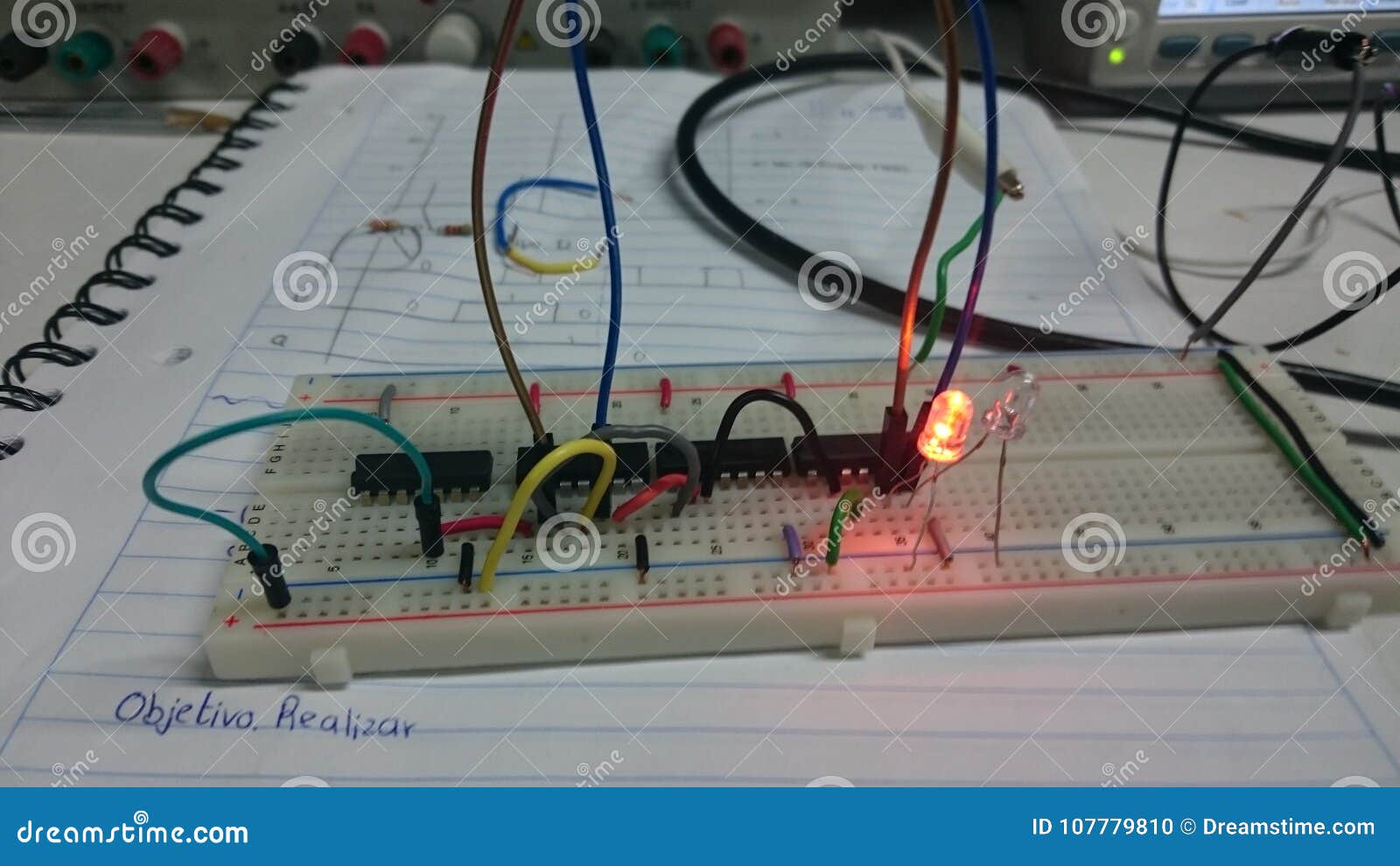 Digital systems lab stock photo. Image of digital, protoboard - 107779810