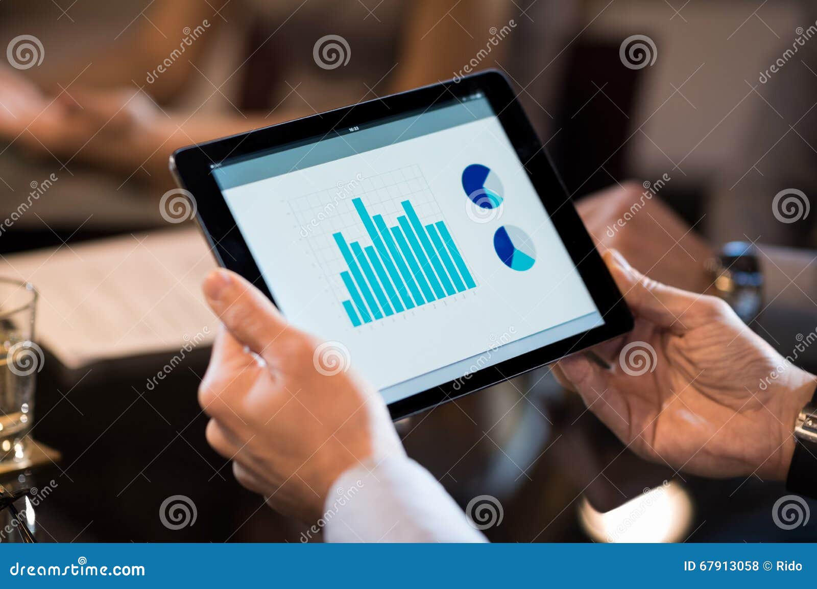 Digital Tablet with Business Chart Stock Photo - Image of diagram ... Digital Tablet with Business Chart Stock Photo - Image of diagram ...