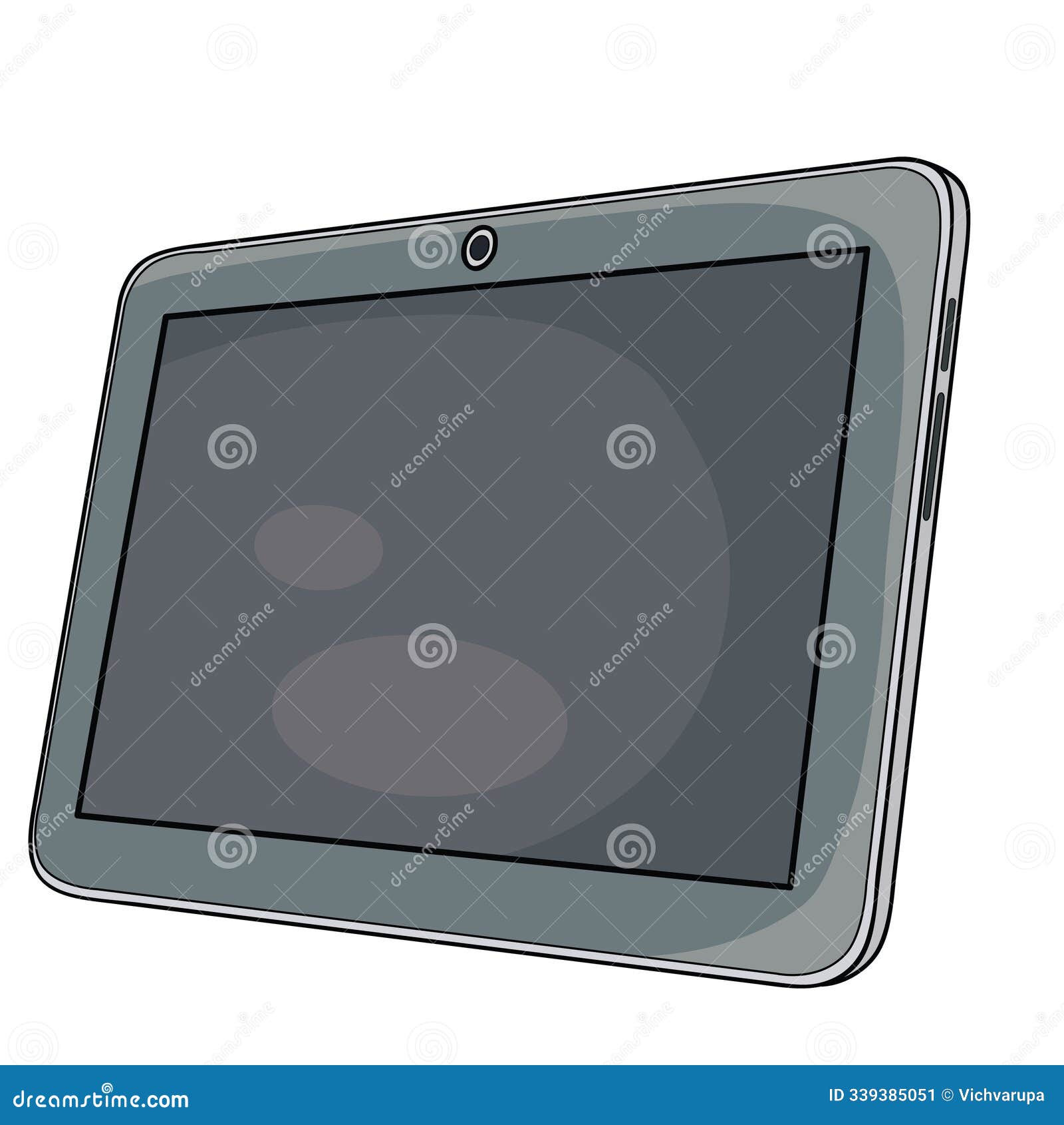 Digital tablet with camera stock vector. Illustration of giving - 339385051