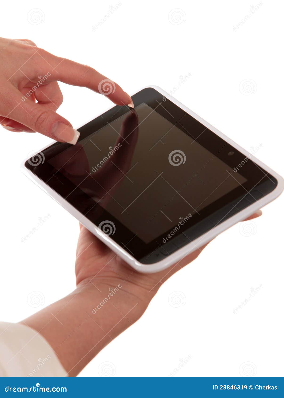 Digital tablet computer stock image. Image of adult, professional ...