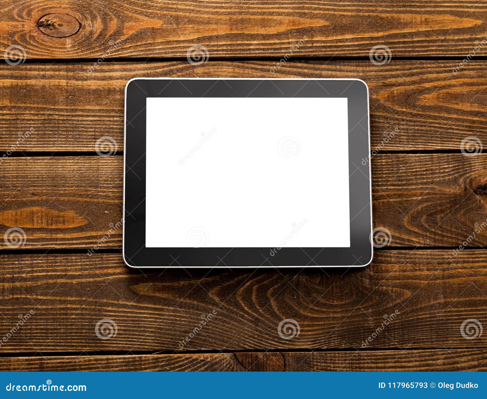 Digital Tablet Computer on Desk Stock Image - Image of digital ...