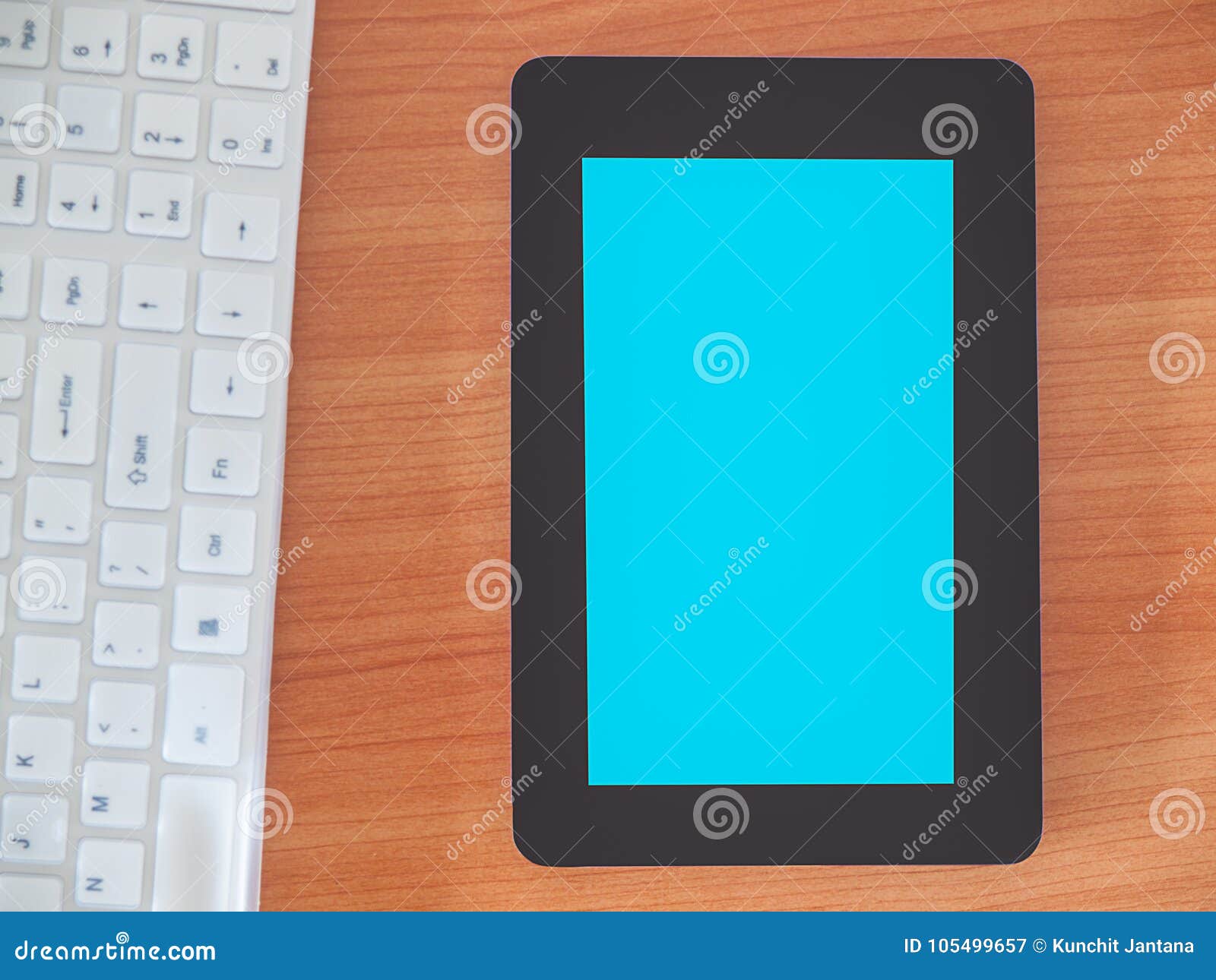 Digital Tablet Finger Touch Blank Screen. Stock Image - Image of hand ...