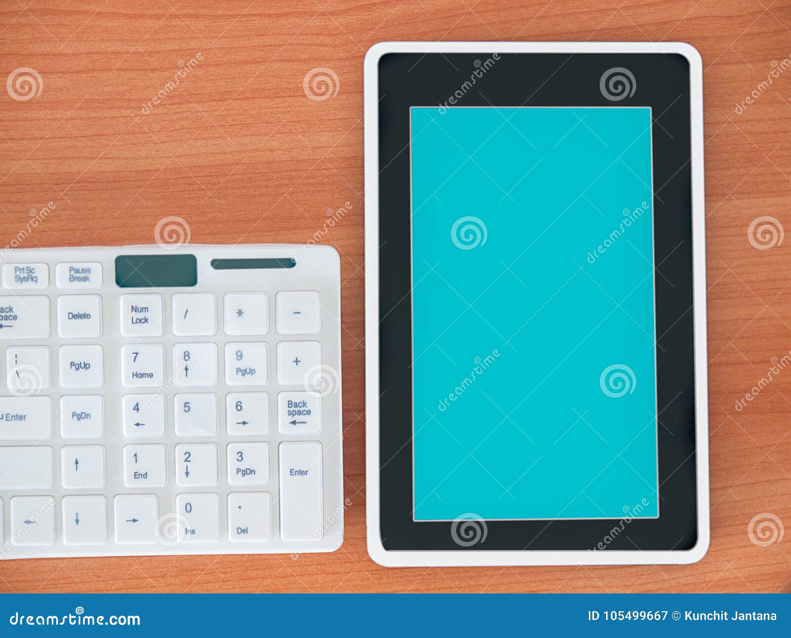 Digital Tablet Finger Touch Blank Screen. Stock Image - Image of device ...