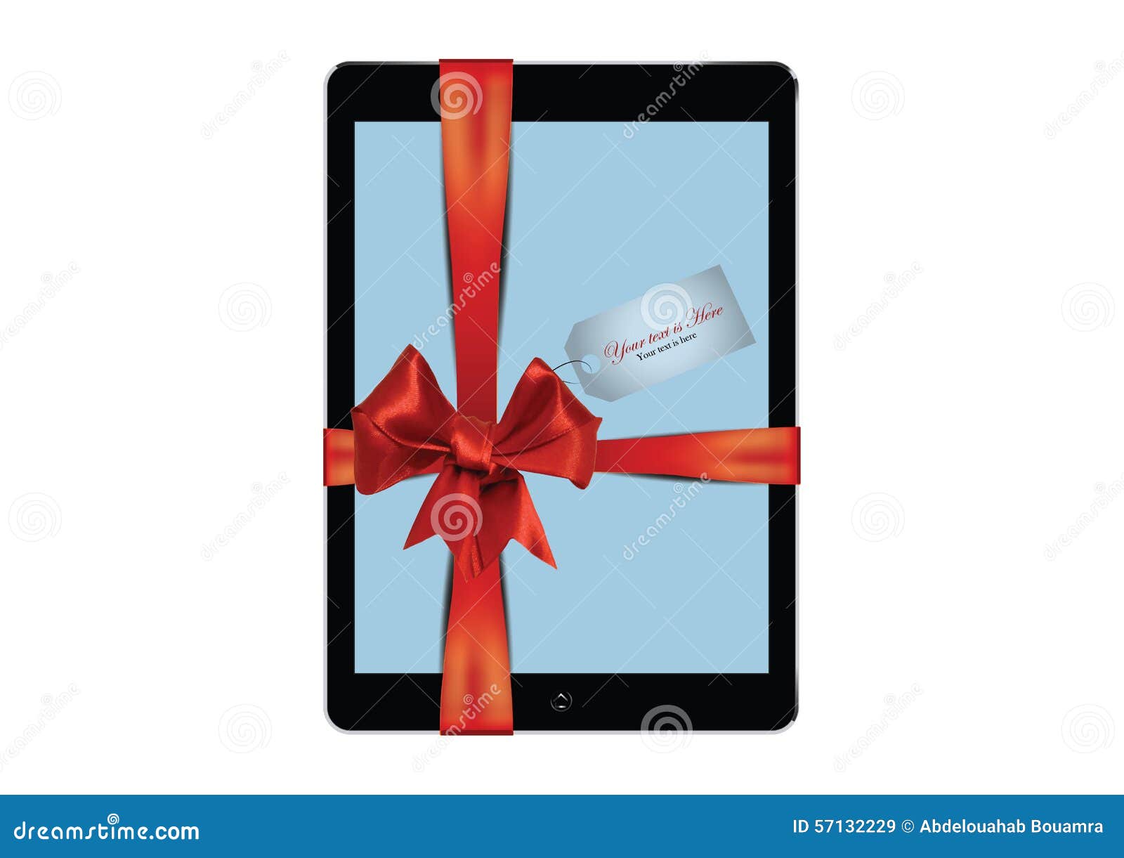 Digital tablet gift stock image. Image of blank, phone - 57132229