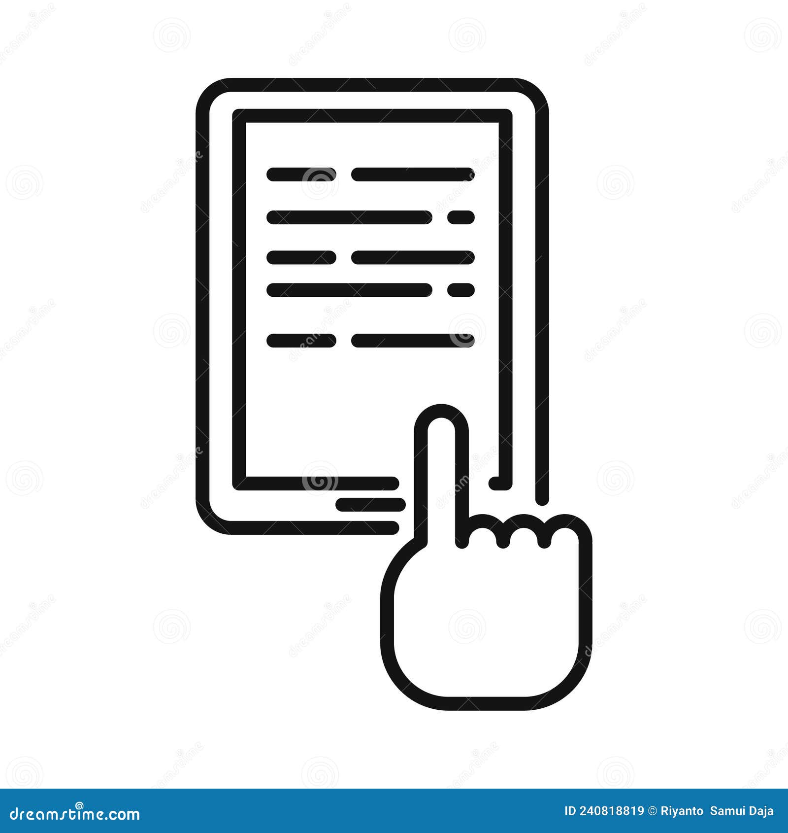 Digital Tablet Icon Color Illustration Design Stock Vector ...