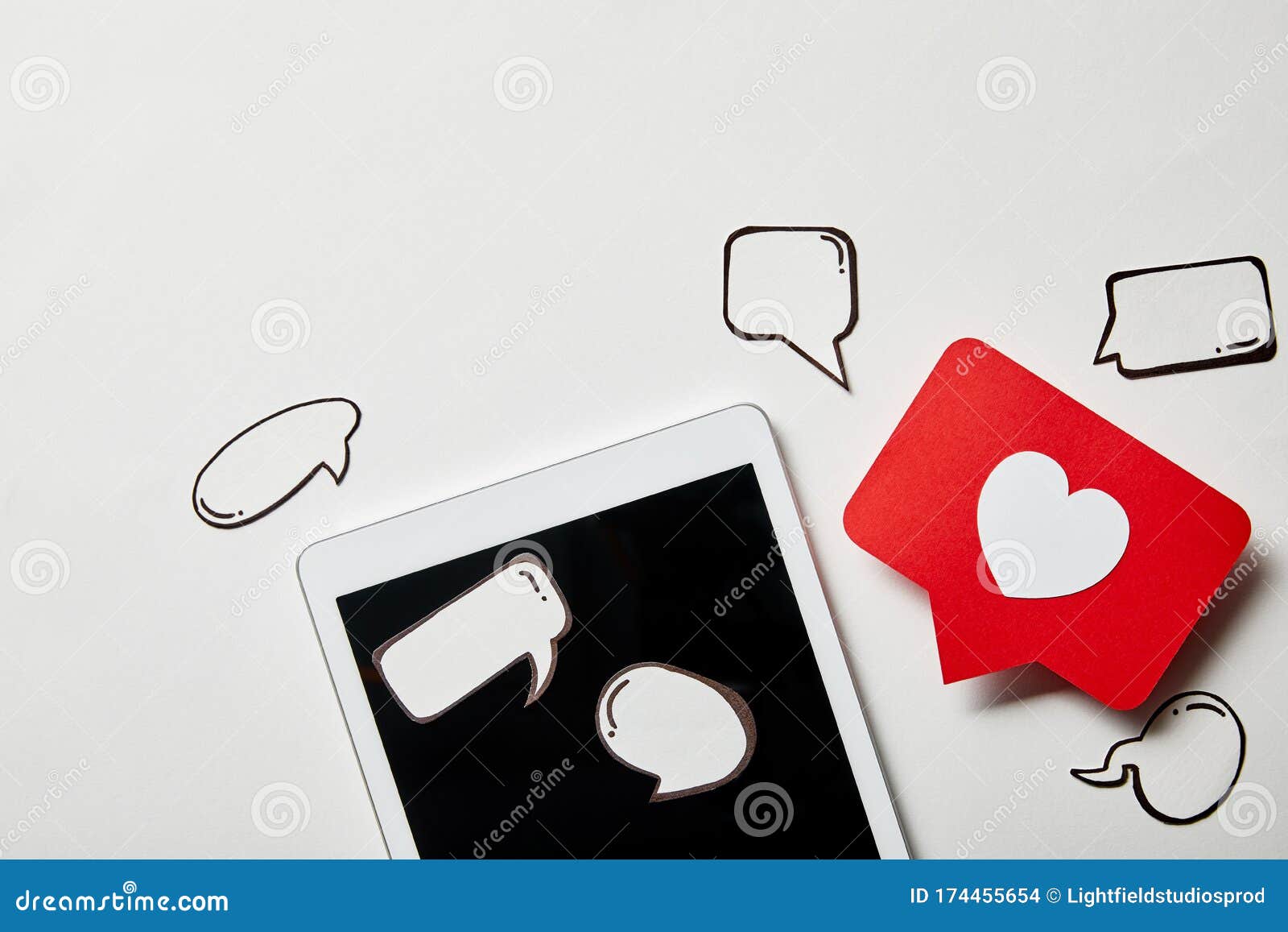 Digital Tablet with Paper Like Sign Stock Photo - Image of technology ...