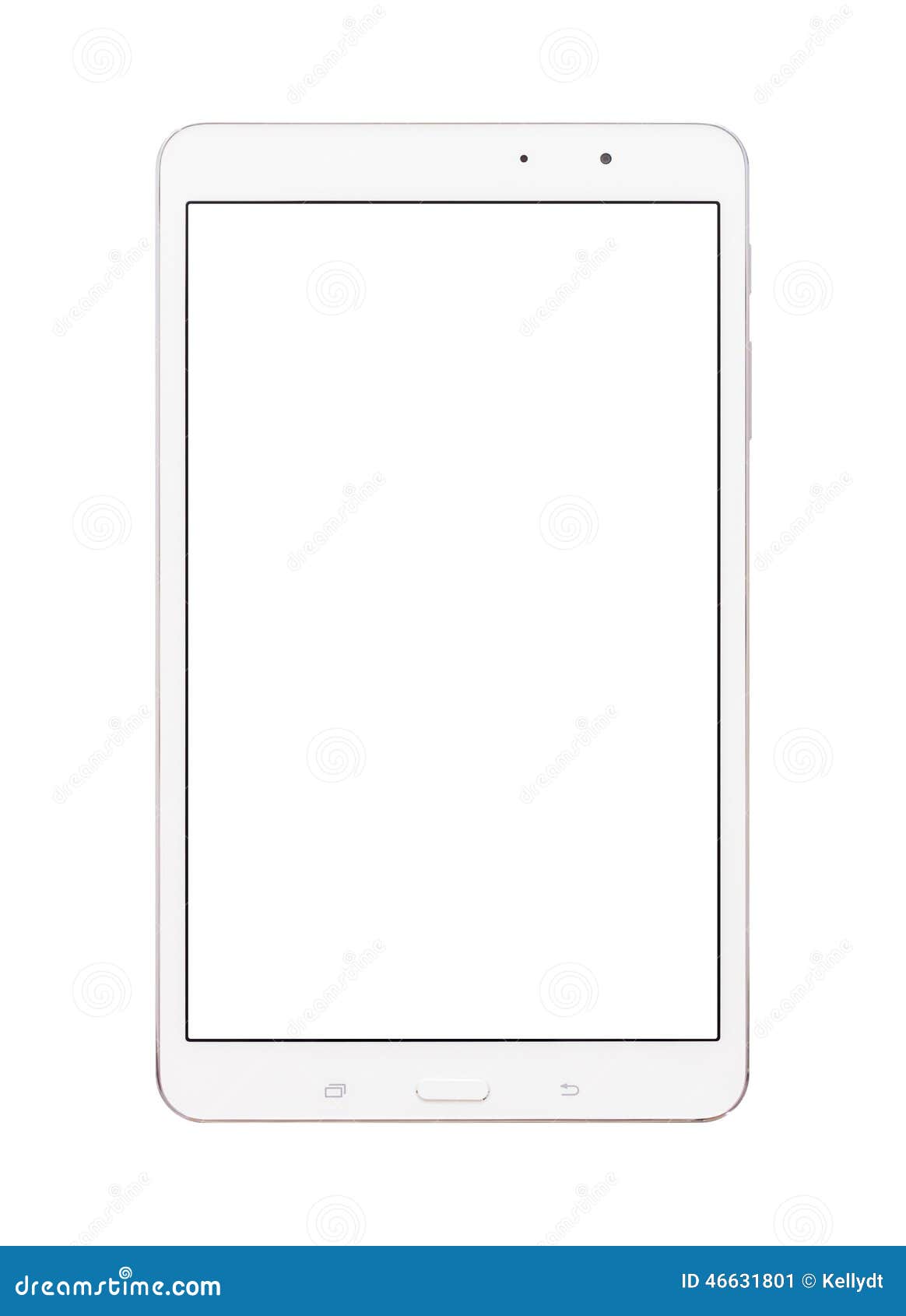 Digital Tablet Pc Isolated on White Background Stock Image - Image of ...