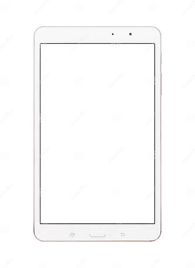 Digital Tablet Pc Isolated on White Background Stock Image - Image of ...