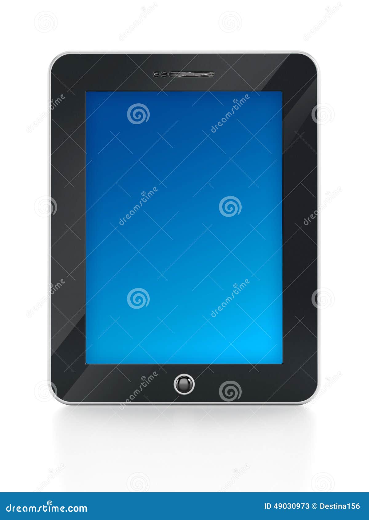 Digital tablet PC stock illustration. Illustration of empty - 49030973