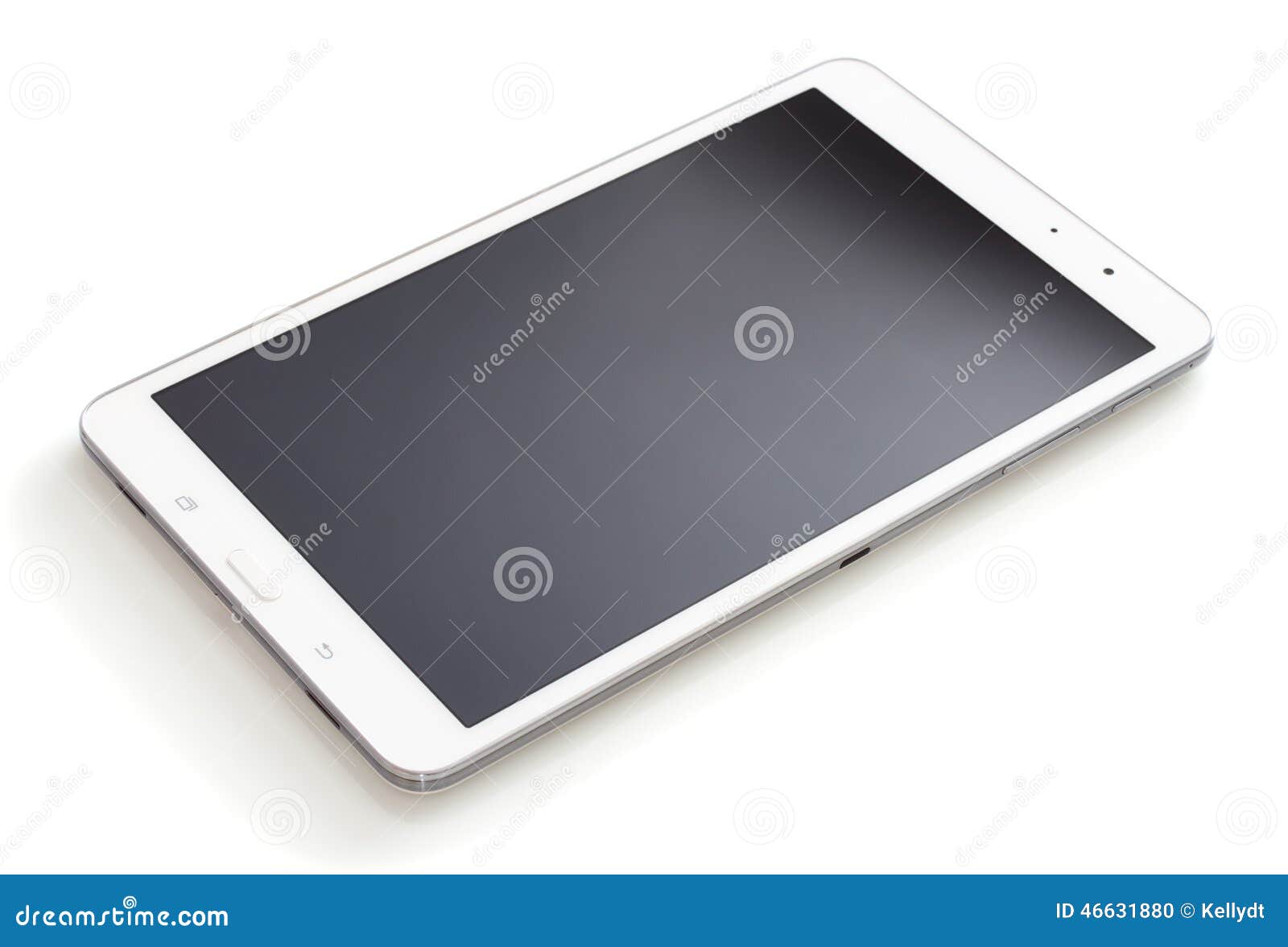 Digital Tablet Pc on White Table Stock Photo - Image of browser, home ...