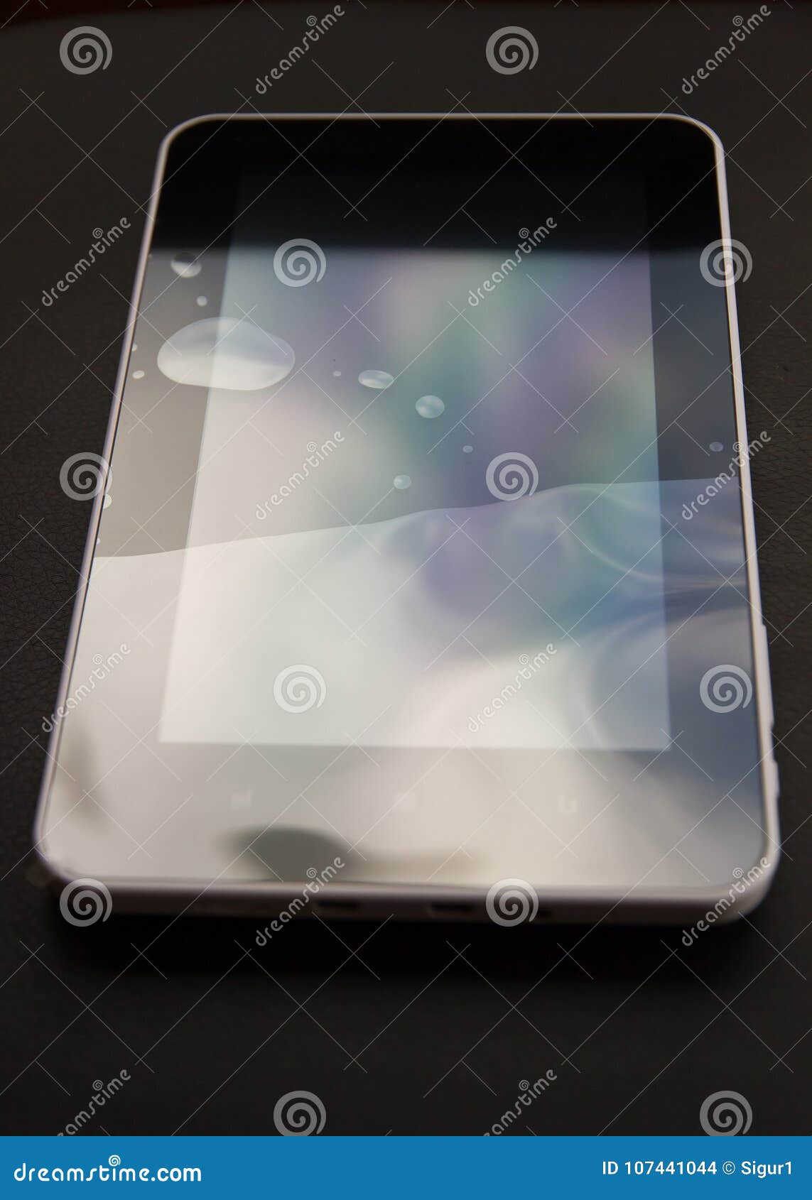 Digital Tablet With Protective Plastic Stock Photo - Image of notebook ...