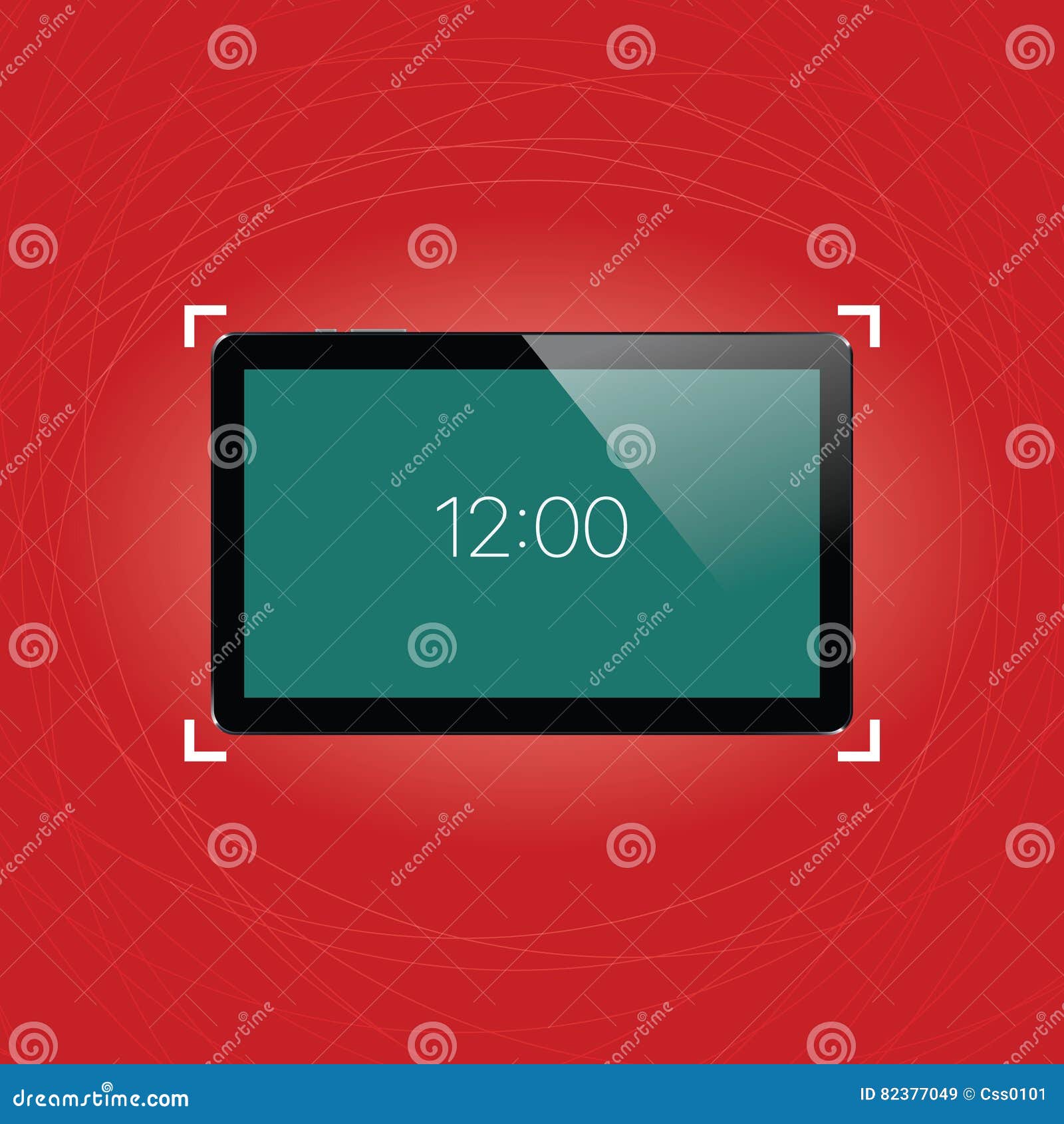 Digital Tablet with Shiny Sensor Screen. Electronic Smart Device ...