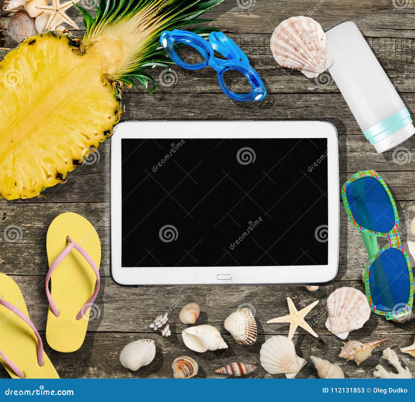 Digital Tablet on the Table Stock Image - Image of professional ...