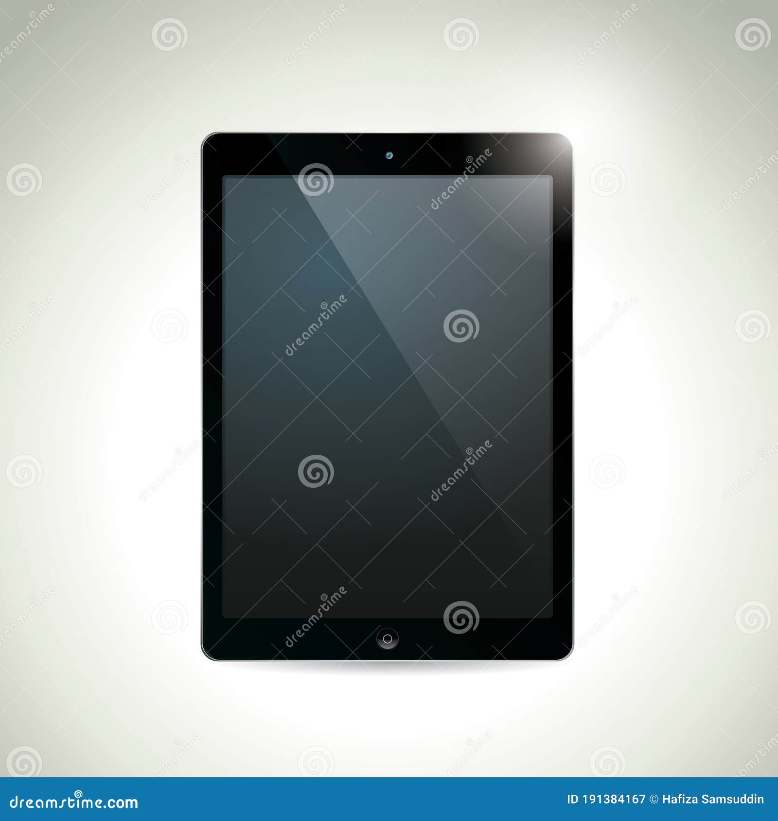 Digital Tablet. Vector Illustration Decorative Design Stock Vector ...