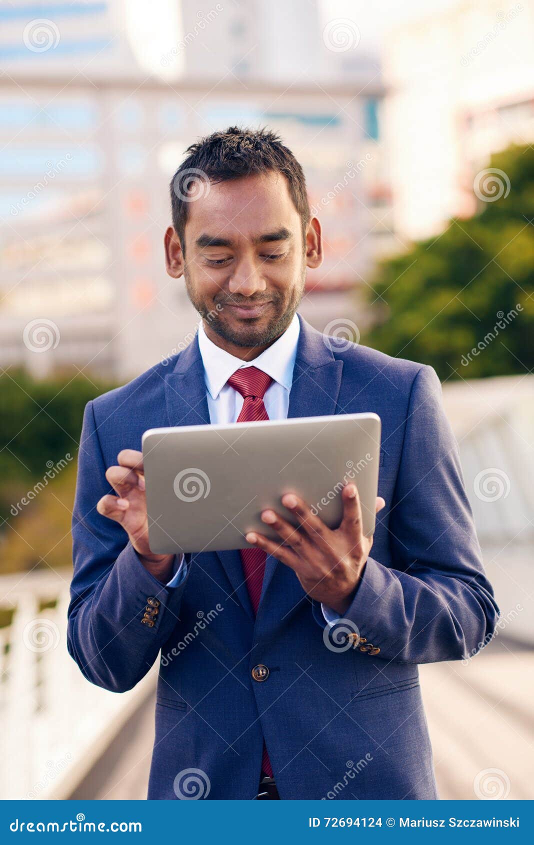 Digital Tablets Make Doing Business Easy Anywhere Stock Photo - Image ...