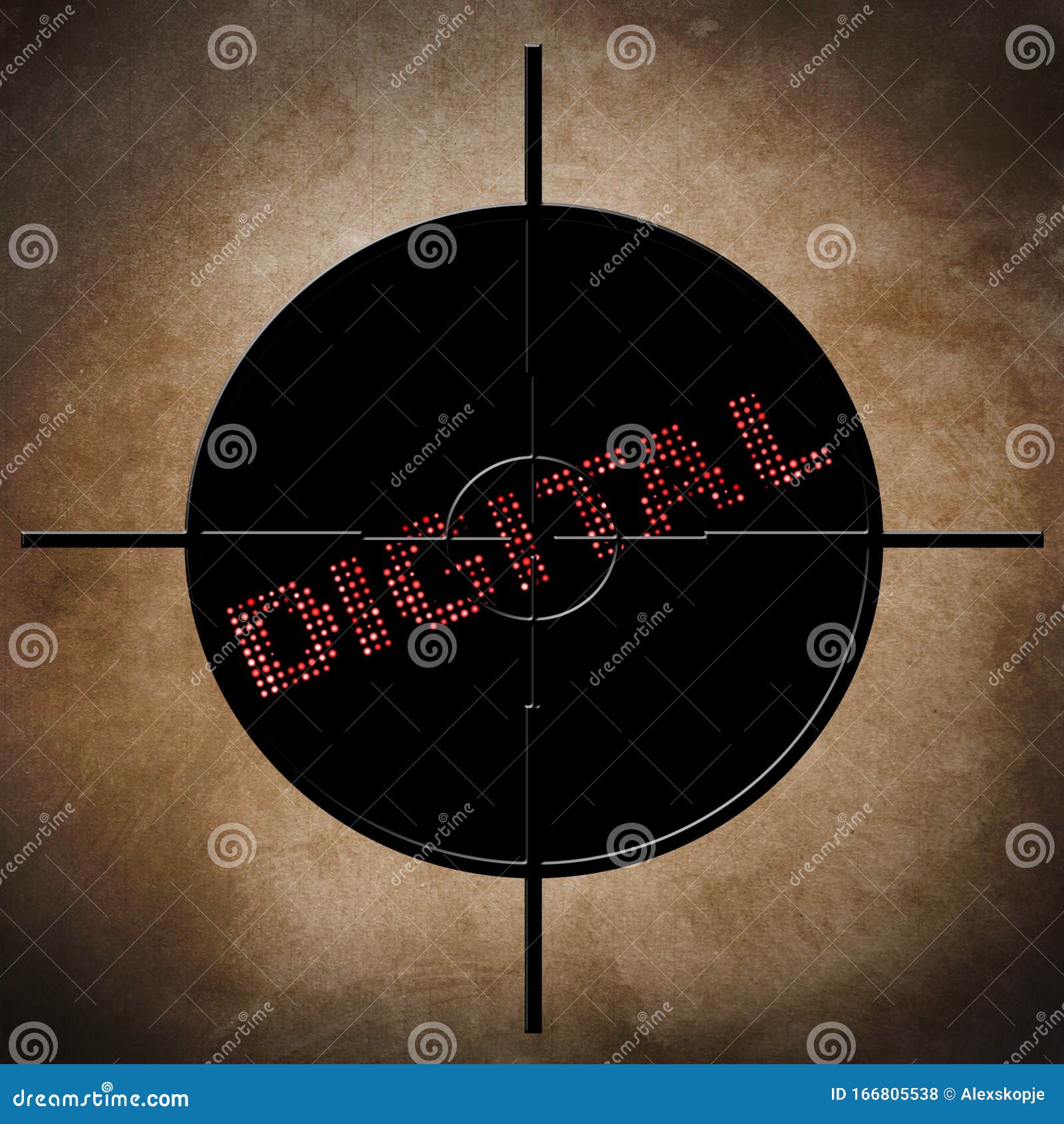 Digital target stock photo. Image of database, marketing - 166805538