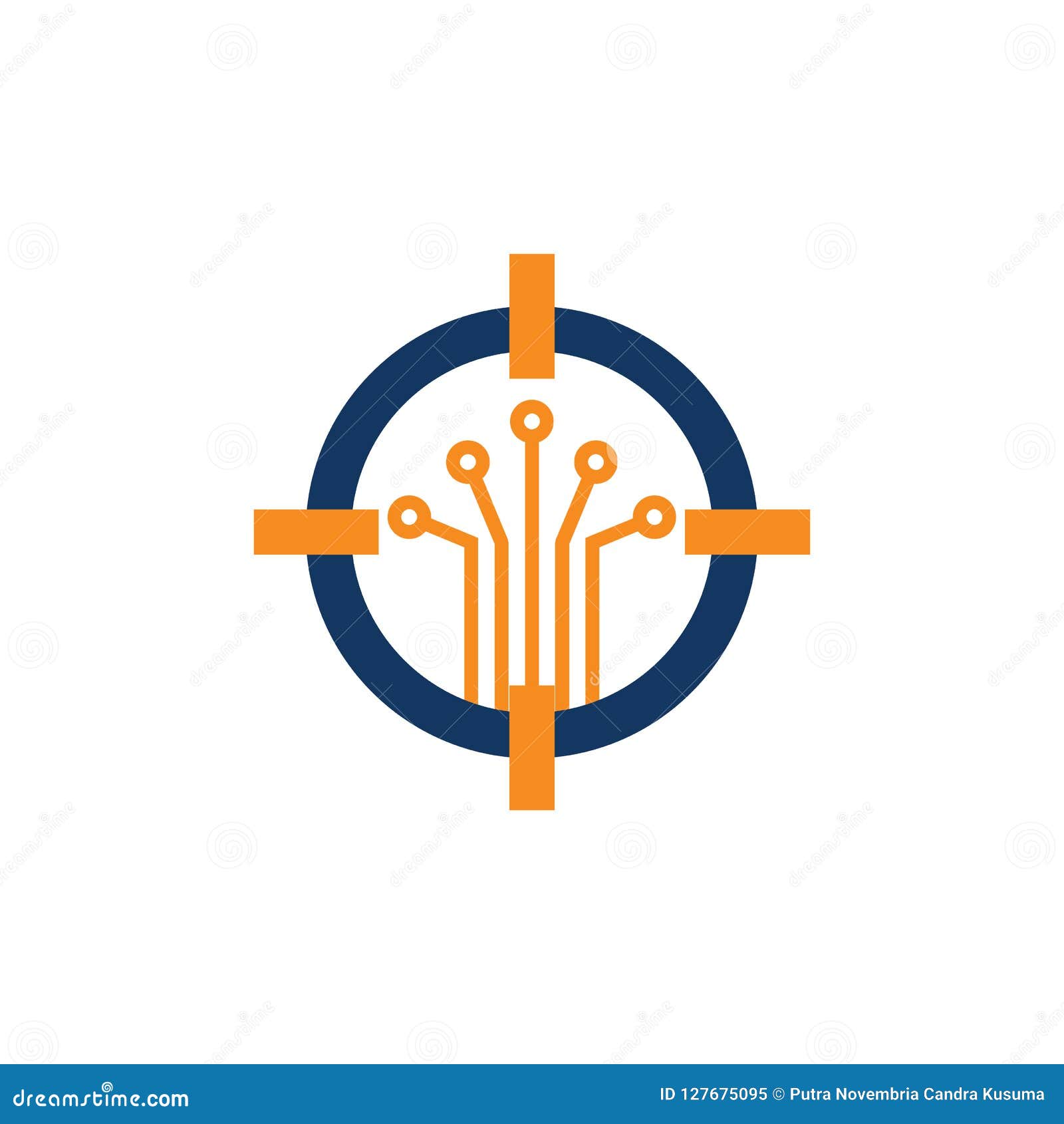 Digital Target Logo Icon Design Stock Vector - Illustration of business ...