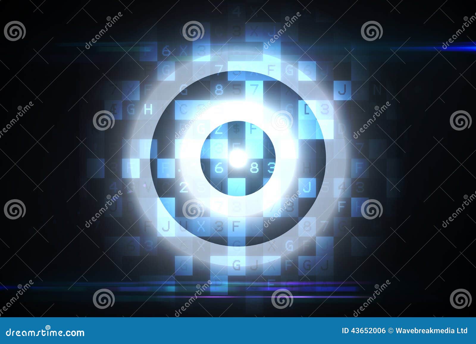 Digital Target Over Computing Design Stock Illustration - Illustration ...