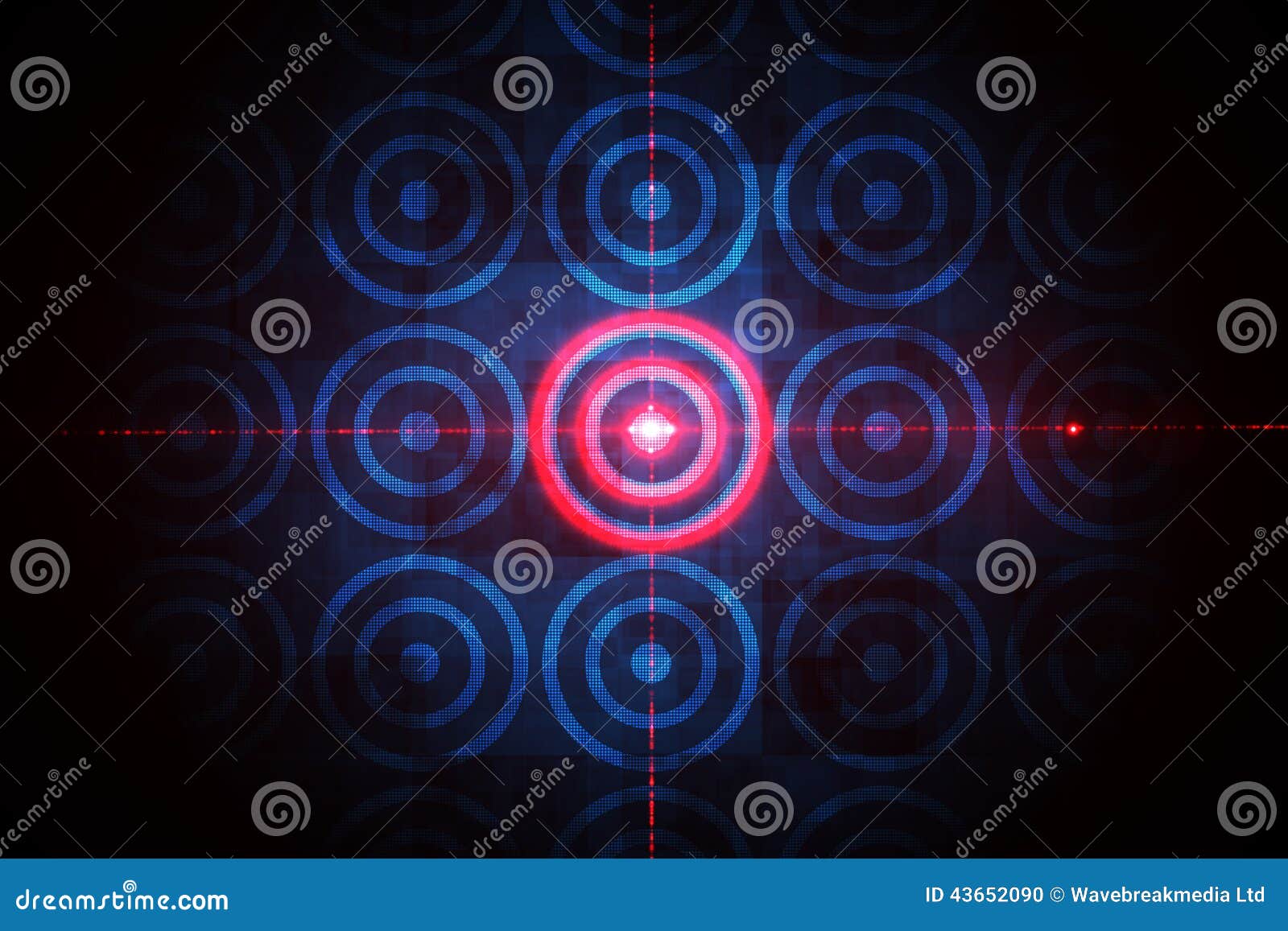 Digital Target Over Computing Design Stock Illustration - Illustration ...