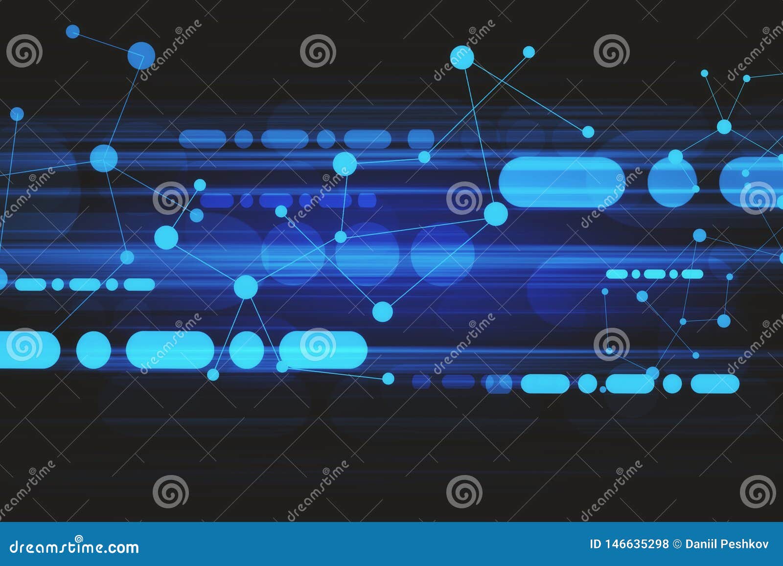 Digital tech background stock illustration. Illustration of cyberspace ...