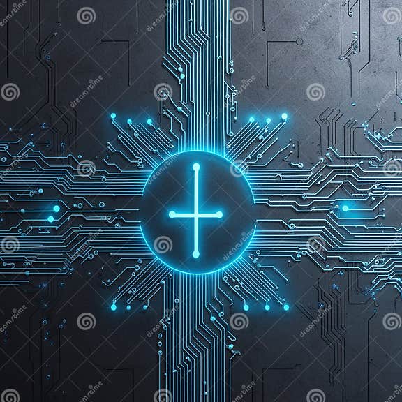 Digital Tech Background stock illustration. Illustration of digital ...