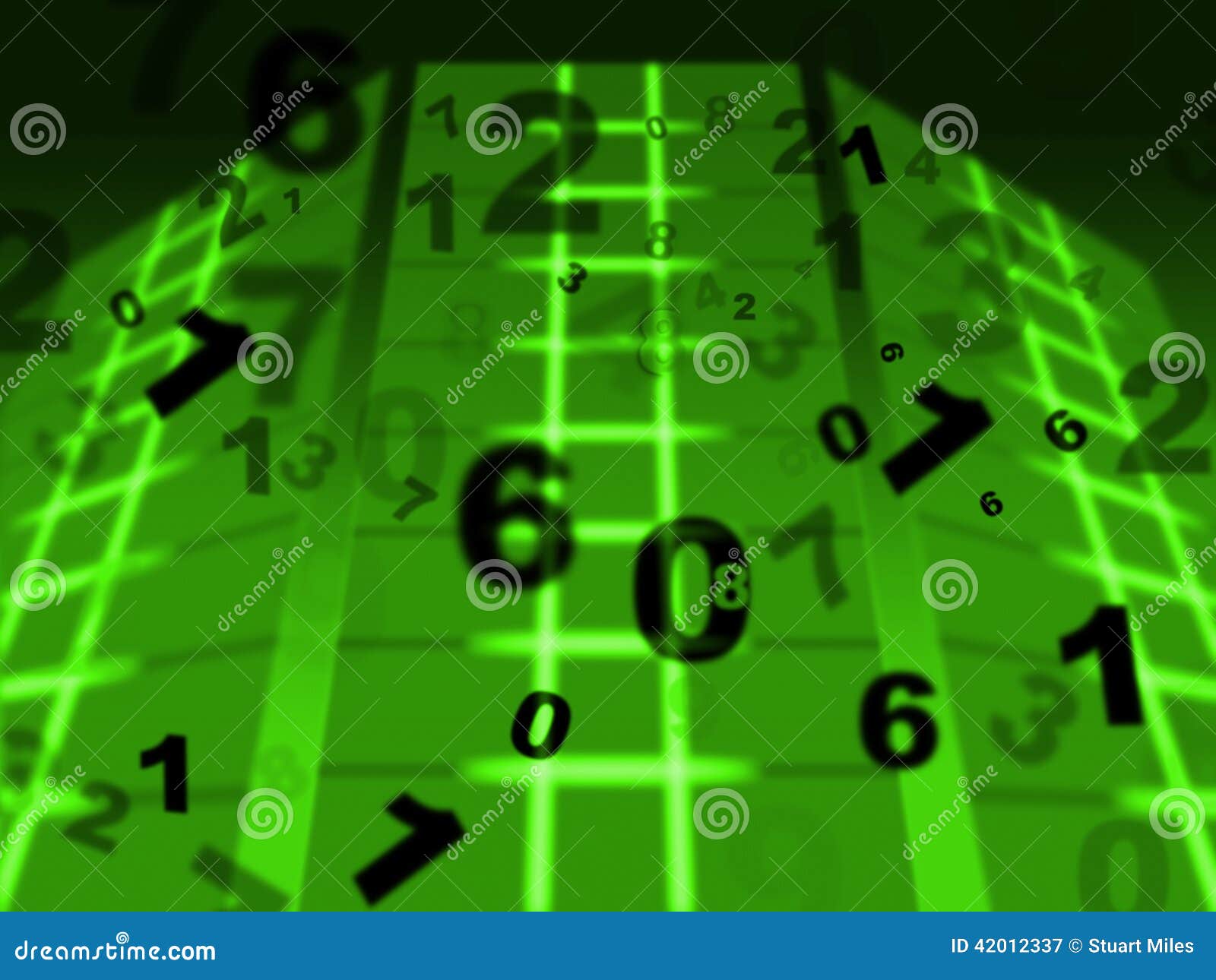 Digital Tech Means Mathematics Numeric and Studying Stock Illustration ...