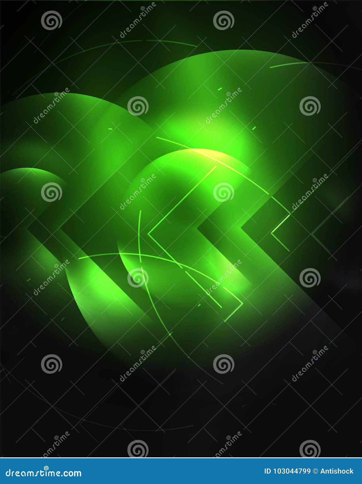 Digital Techno Wallpaper, Glowing Abstract Background, Circles Stock ...