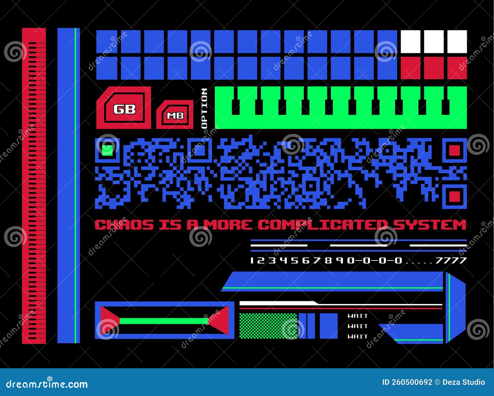 Digital Technologies Graphics it Stock Illustration - Illustration of ...