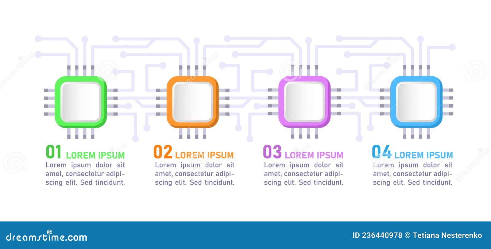Digital Technologies Infographic Chart Design Template Stock Vector ...