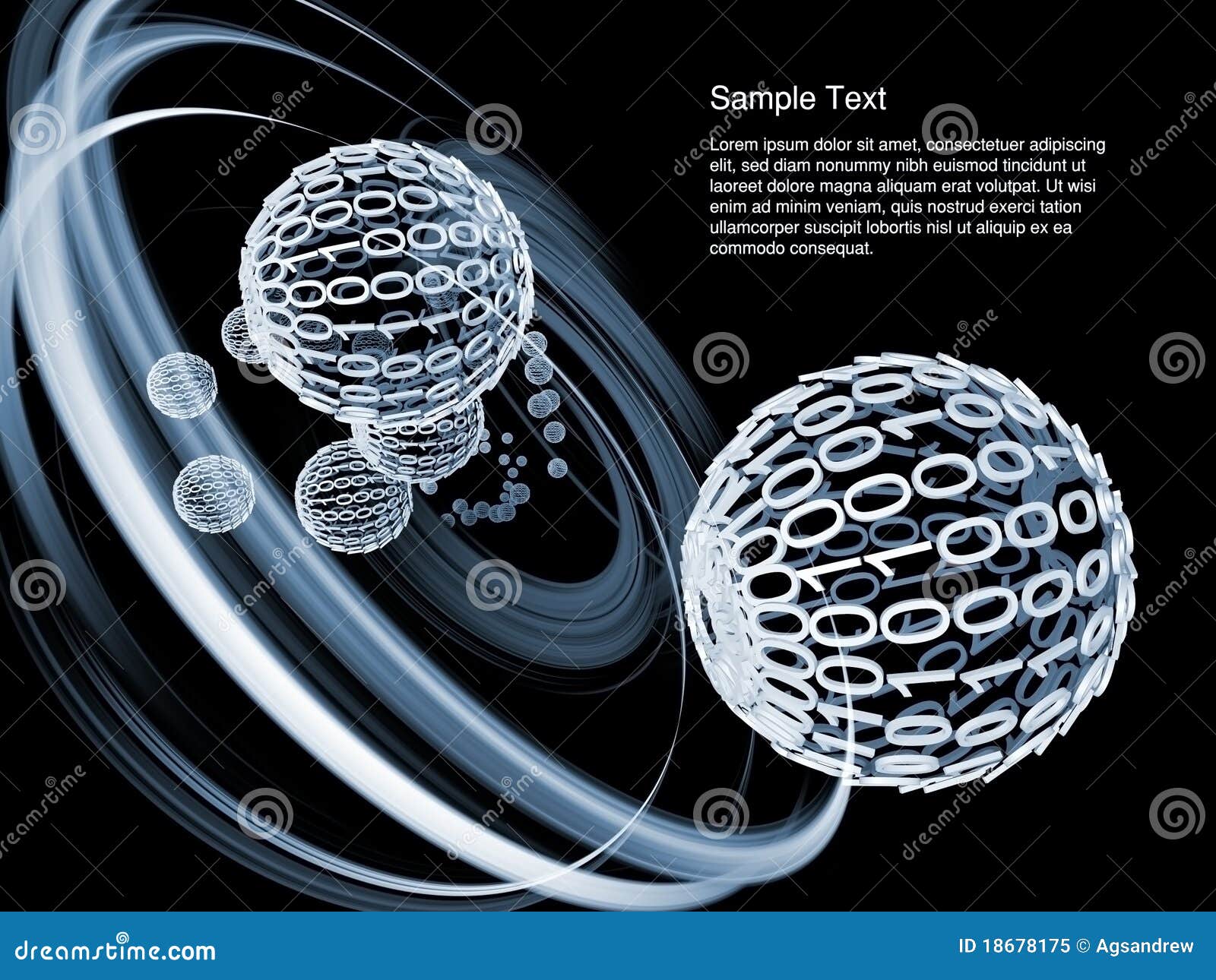 Digital Technology Abstract Stock Illustration - Illustration of motion ...