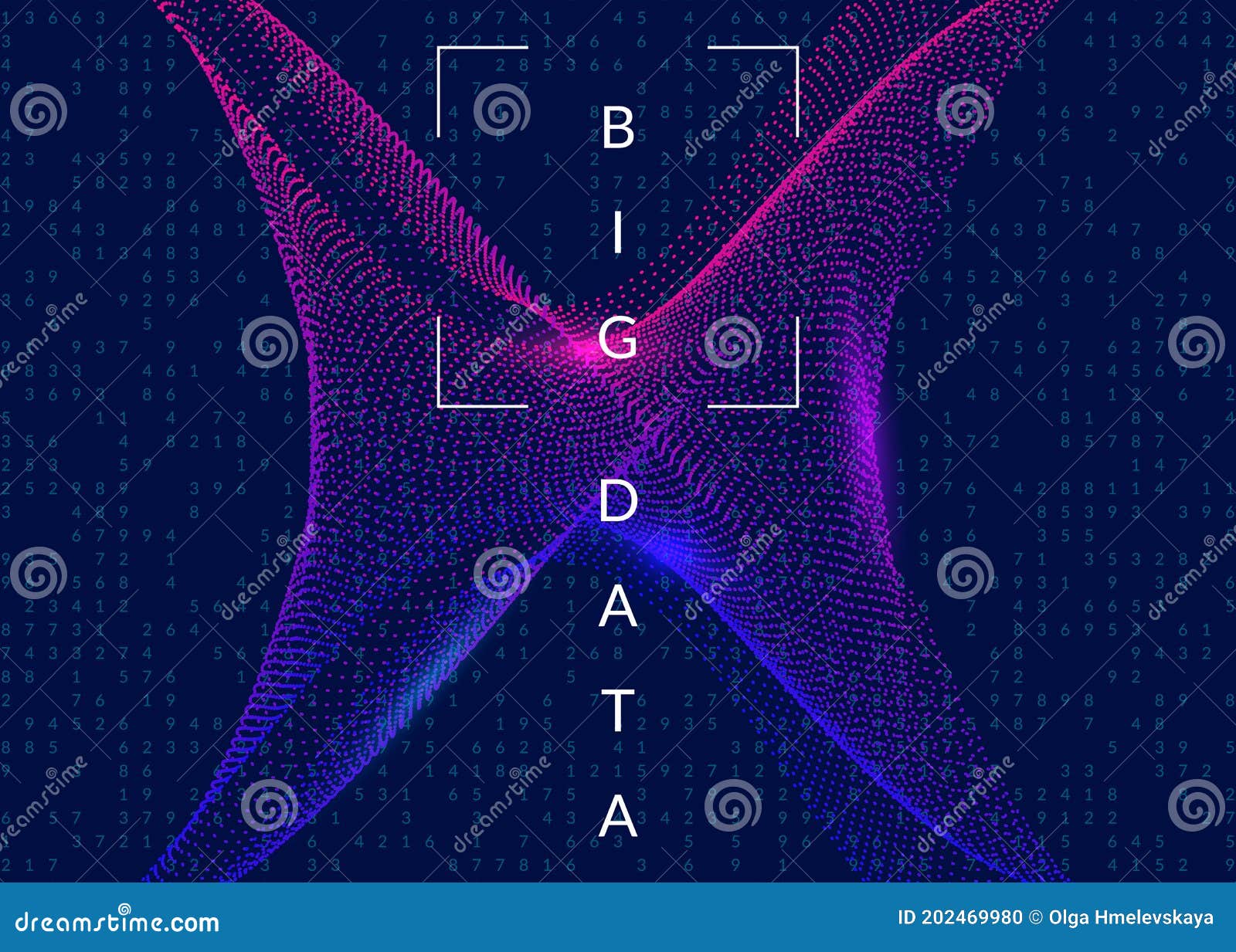 Digital Technology Abstract Background. Artificial Intelligence, Deep ...