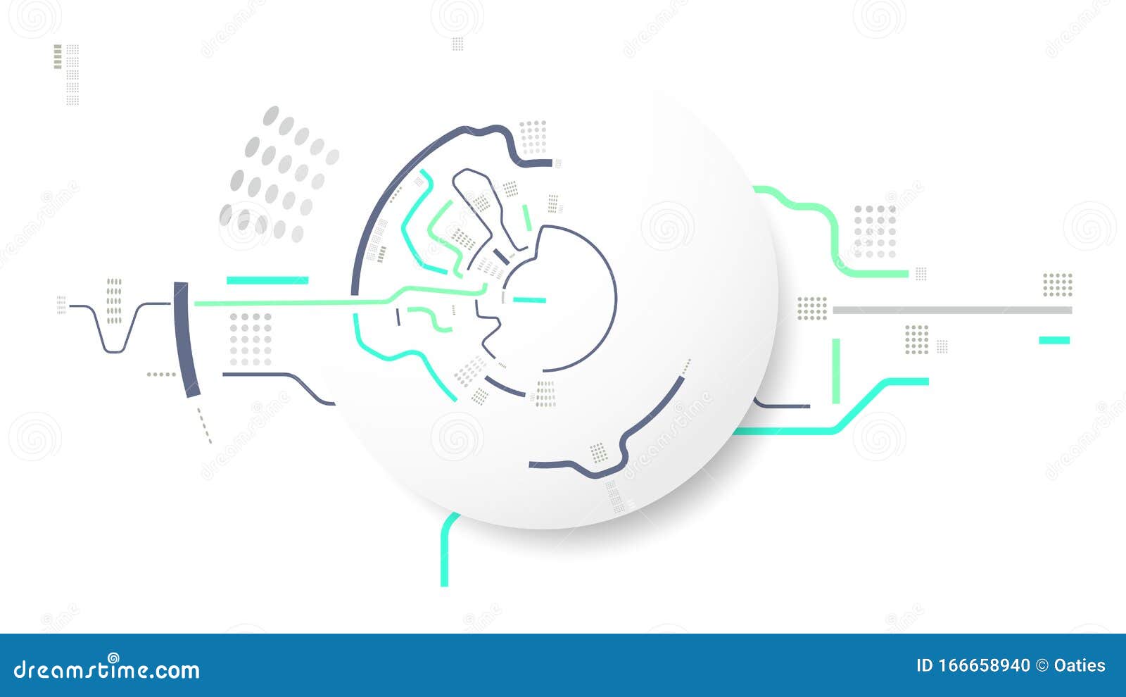 Digital Technology Abstract Background Stock Vector - Illustration of ...