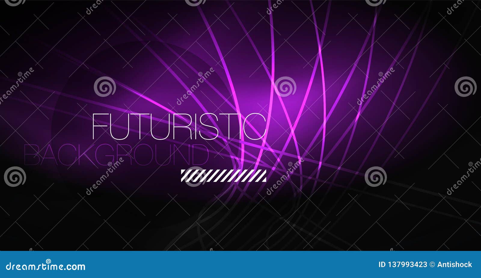 Digital Technology Abstract Background - Neon Geometric Design ...