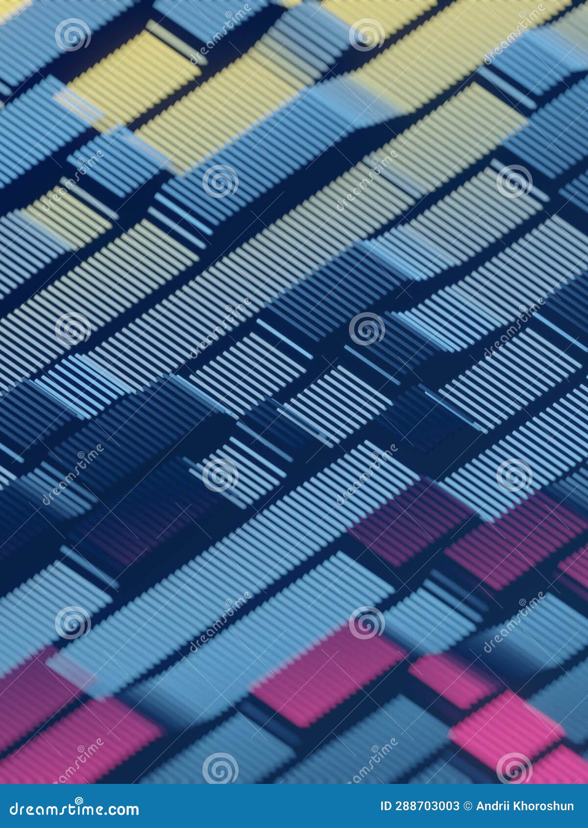 Digital Technology Abstract Background. Orthogonal Projection. Design ...