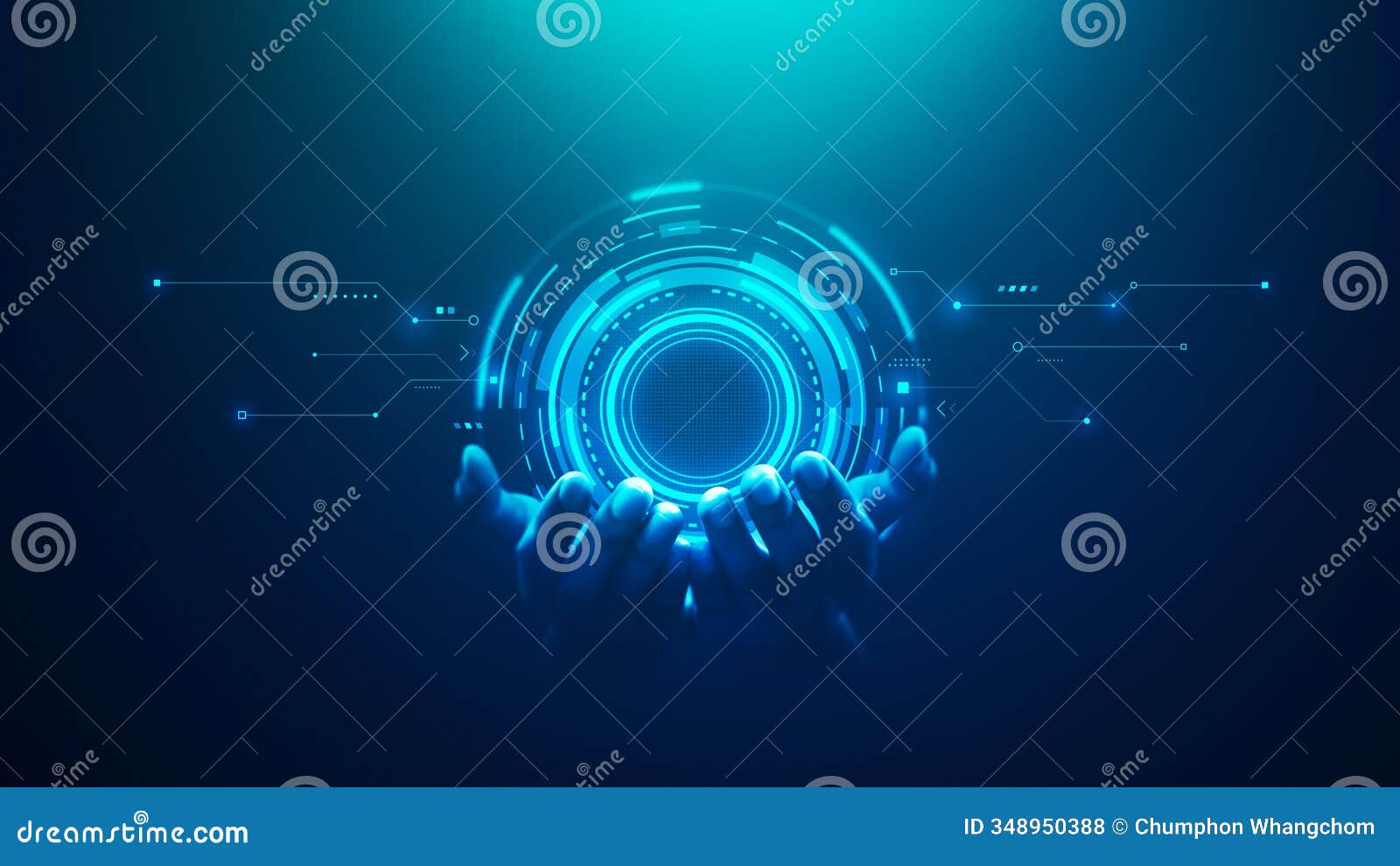 Digital Technology Artificial Intelligence Hud Computer Interface ...