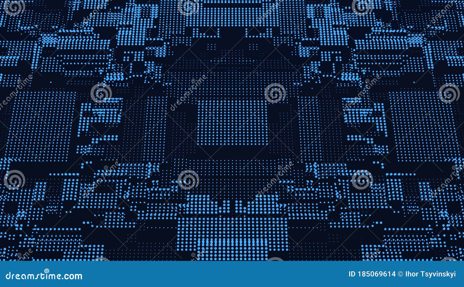 Digital Technology Background.Big Data Visualization. Technology and ...