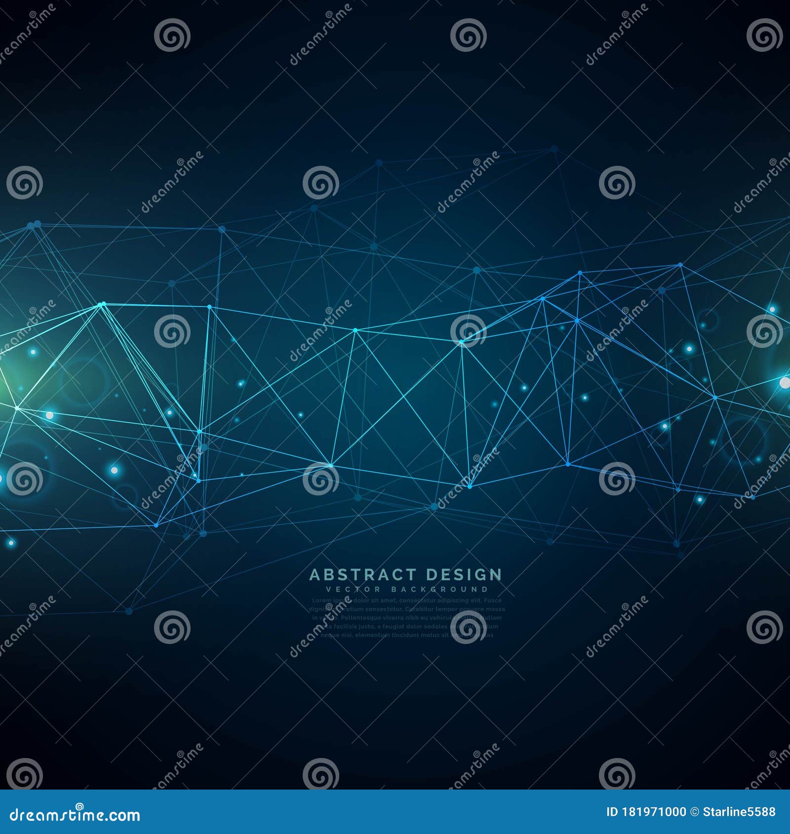 Digital Technology Background Composed of Lines Mesh Stock Vector ...