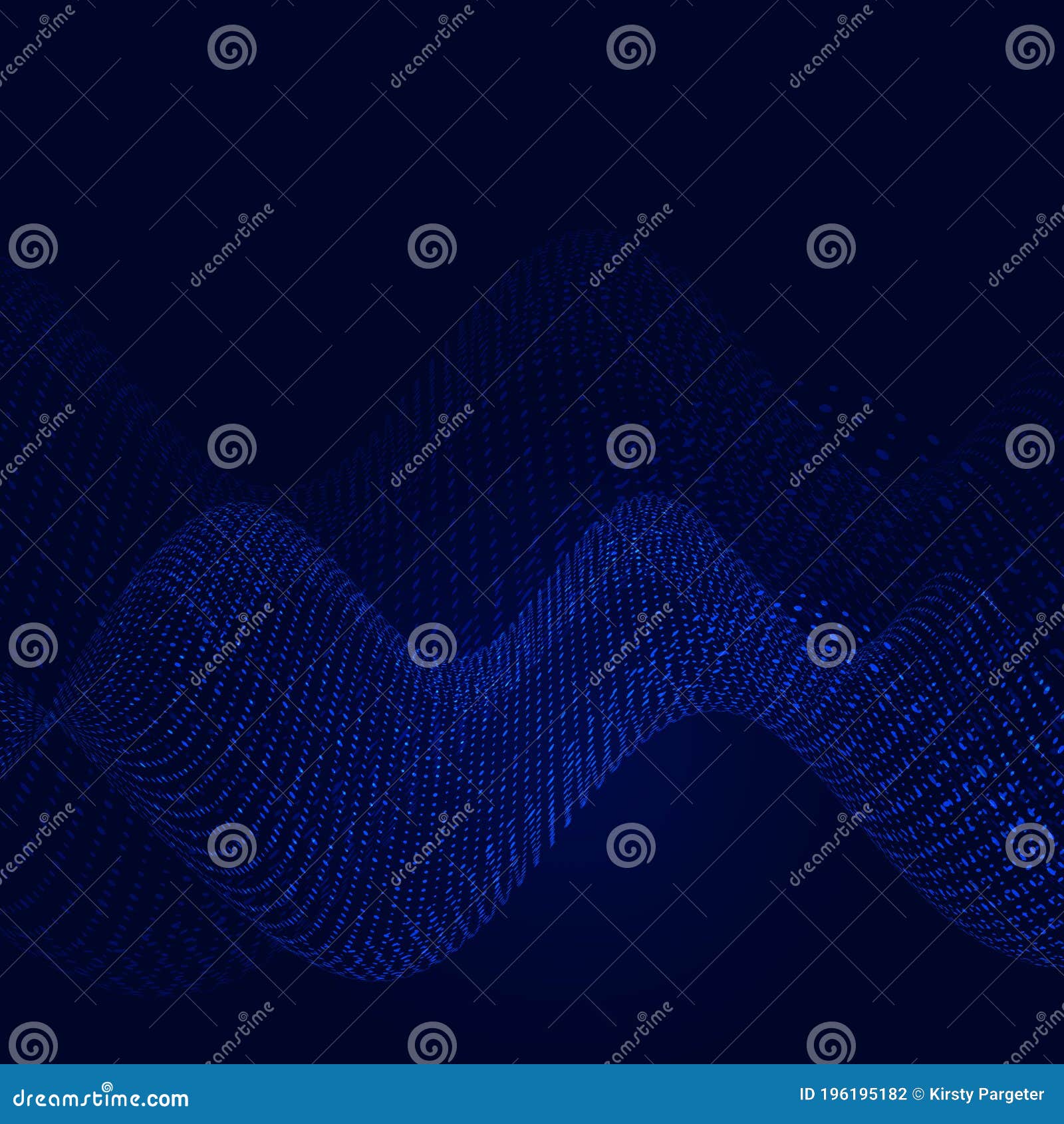 Digital Technology Background with Flowing Dots Stock Vector ...