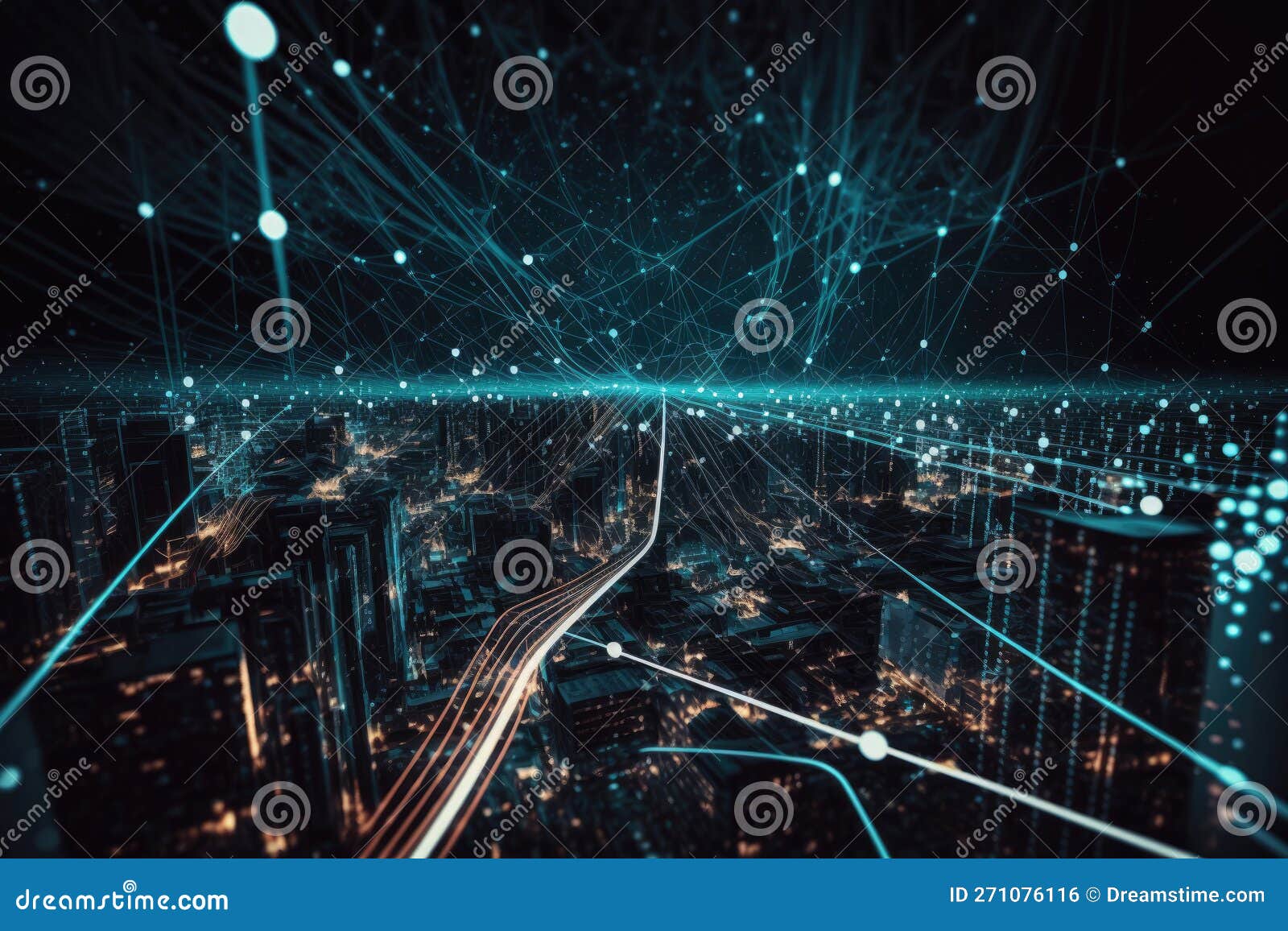 Digital Technology Background. Illustration AI Generative Stock ...