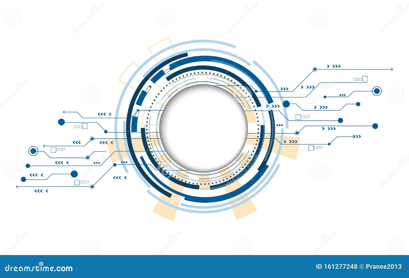 Digital Technology Blue Circle Futuristic Abstract Background Stock ... Digital Technology Blue Circle Futuristic Abstract Background Stock ...