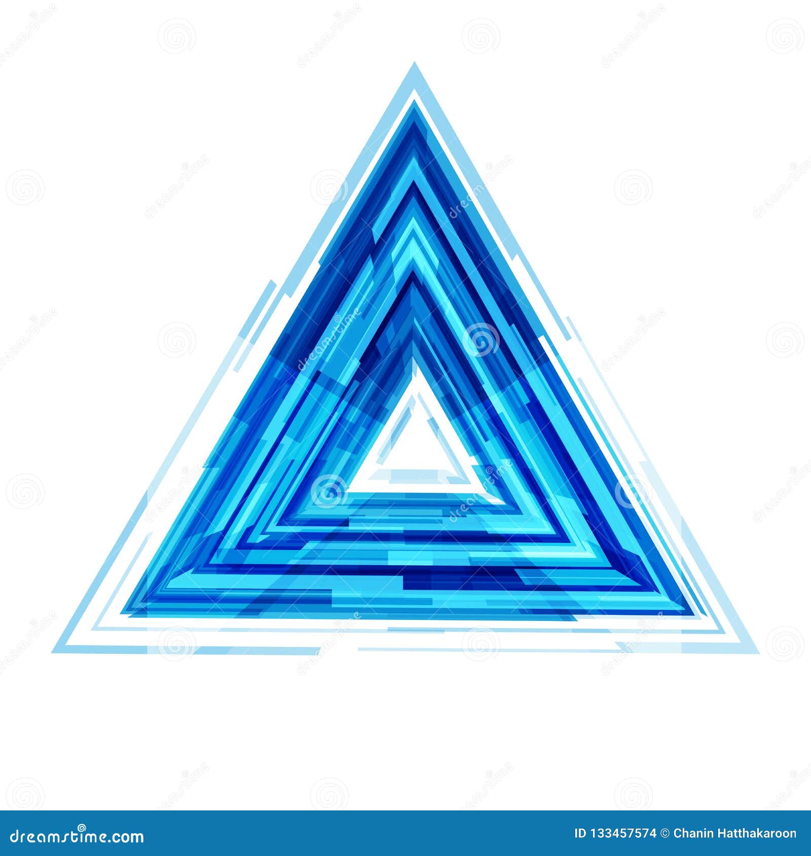 Digital Technology Blue Triangle Design Geometric, Rectangles Sh Stock ...